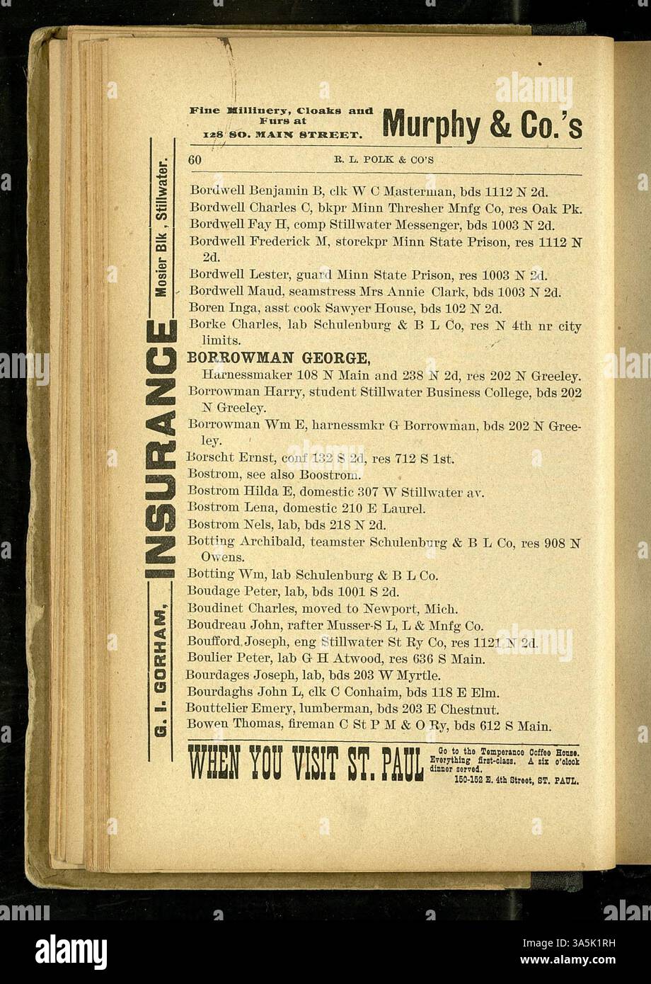 The 1894-95 Stillwater City Directory features an alphabetical list of ...