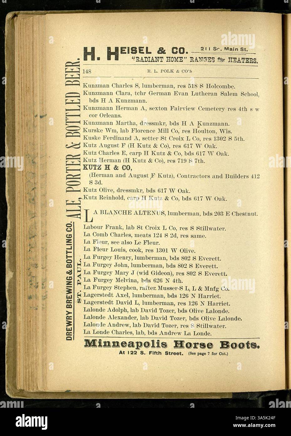 This 1894-95 Stillwater City Directory features an alphabetical list of ...