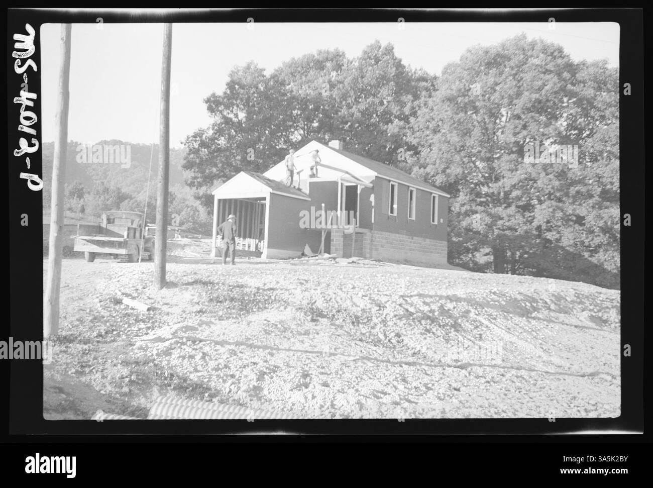 A view of housing units at Koekee Camp in Lee County, Virginia, part of ...