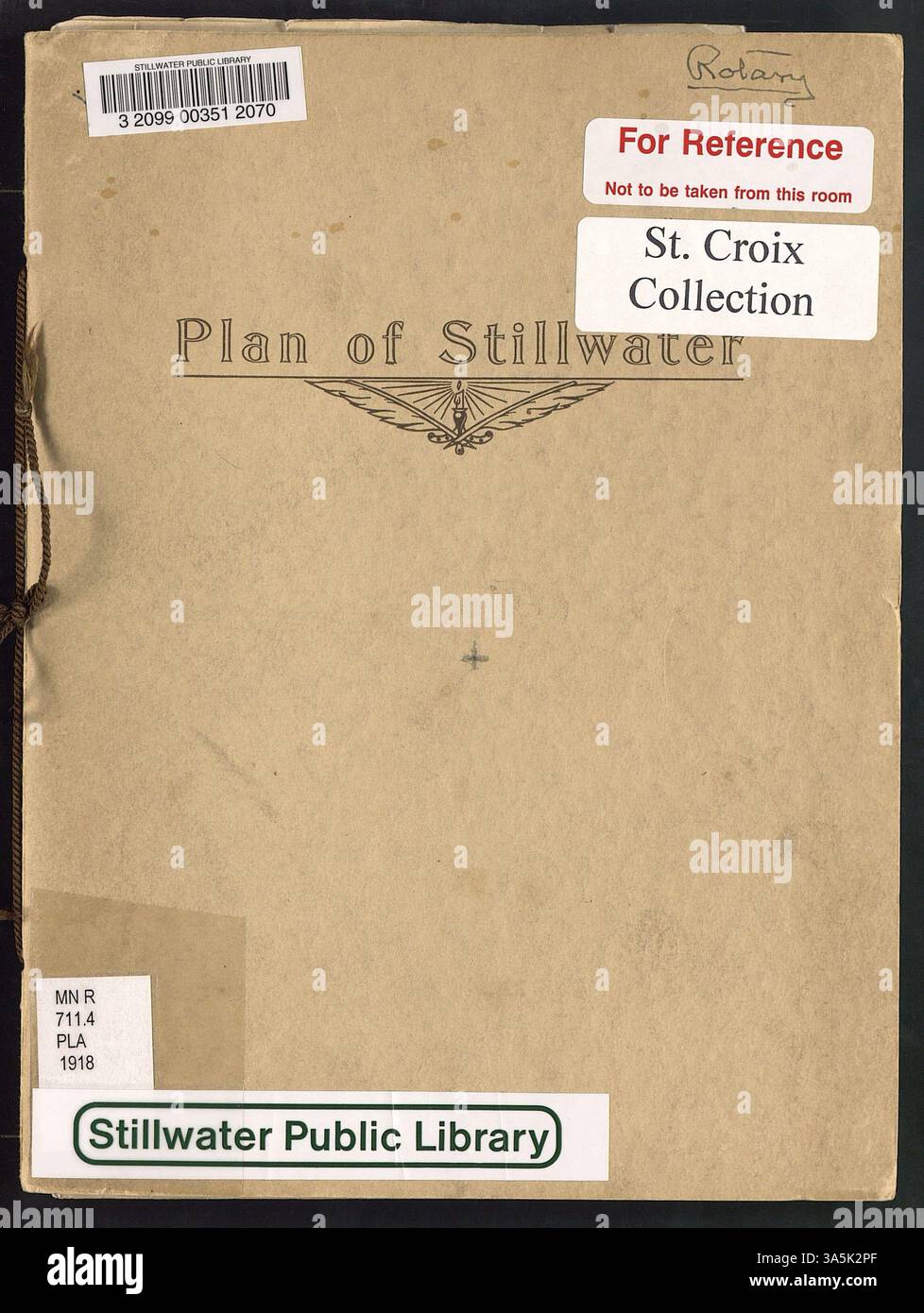 A 1918 plan of Stillwater, developed under the guidance of the Park ...