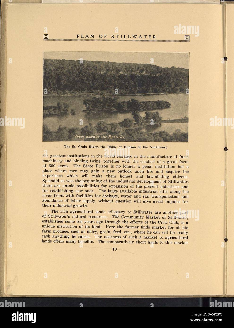 Stillwater's 1918 plan, prepared by Morell & Nichols, landscape ...