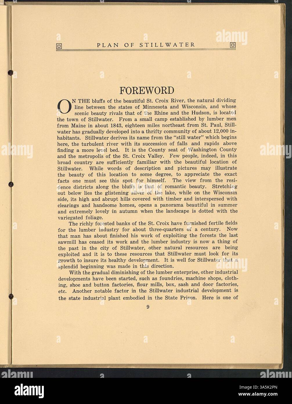 A detailed 1918 plan of Stillwater, prepared by Morell & Nichols ...