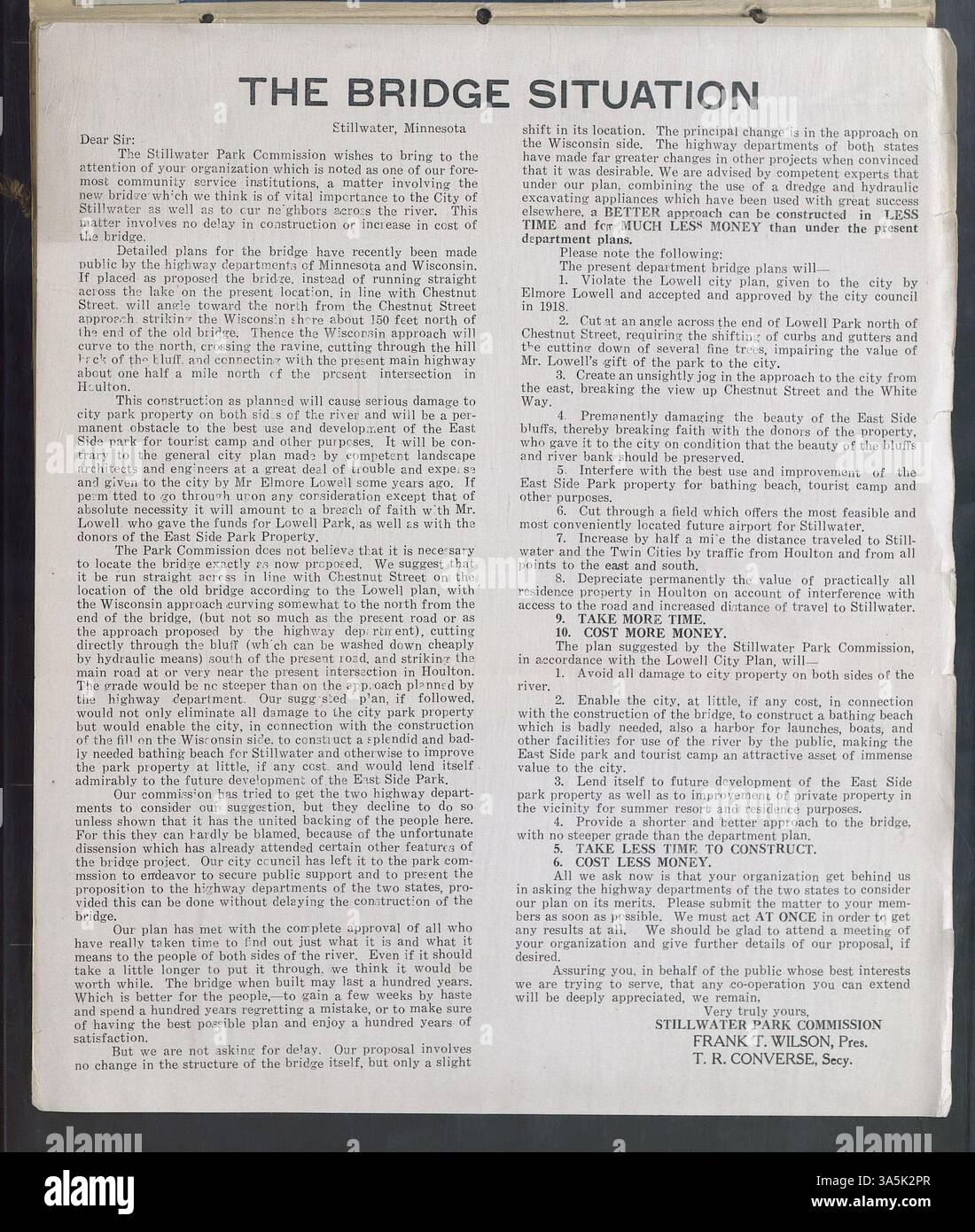 Stillwater's 1918 urban plan was prepared by Morell & Nichols, a ...