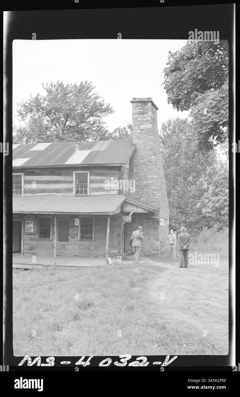 A century-old log house at Loyalhanna Fuel Company’s Louise Mine in ...