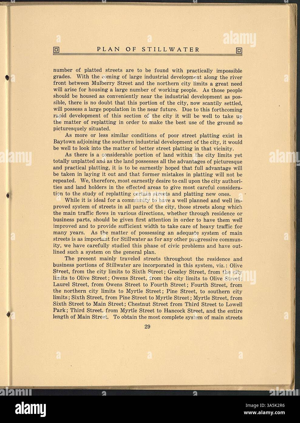 A 1918 plan for Stillwater, created by Morell & Nichols of Minneapolis ...