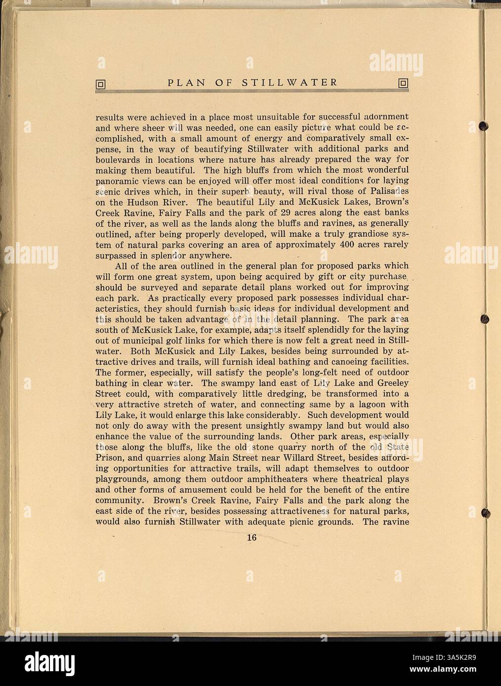Stillwater's 1918 plan, prepared by Morell & Nichols of Minneapolis, includes maps, blueprints ...