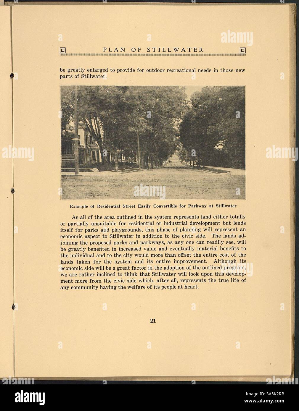 A 1918 urban plan of Stillwater, developed by the firm Morell & Nichols ...