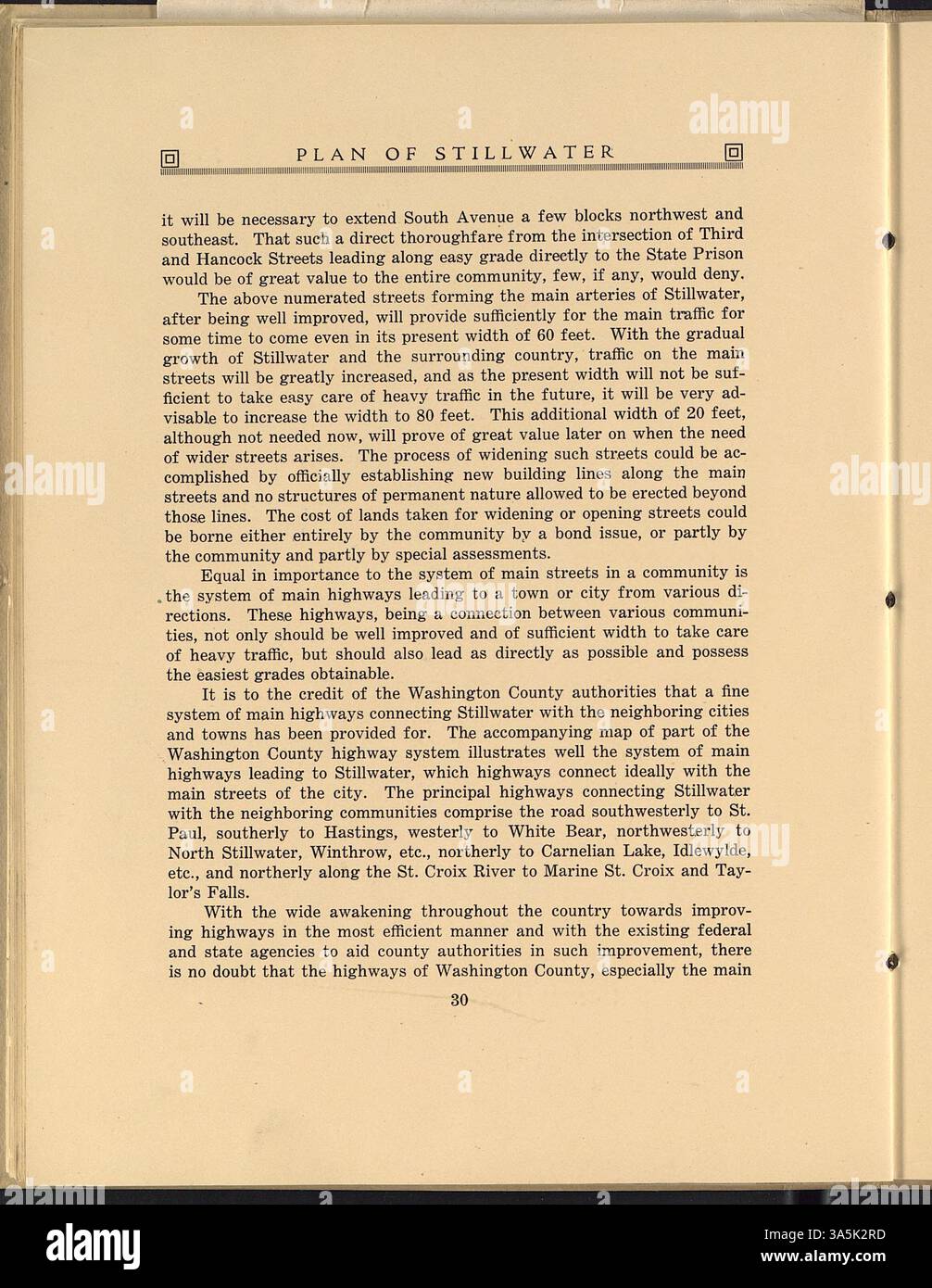 The 1918 plan for Stillwater, designed by Morell & Nichols of ...