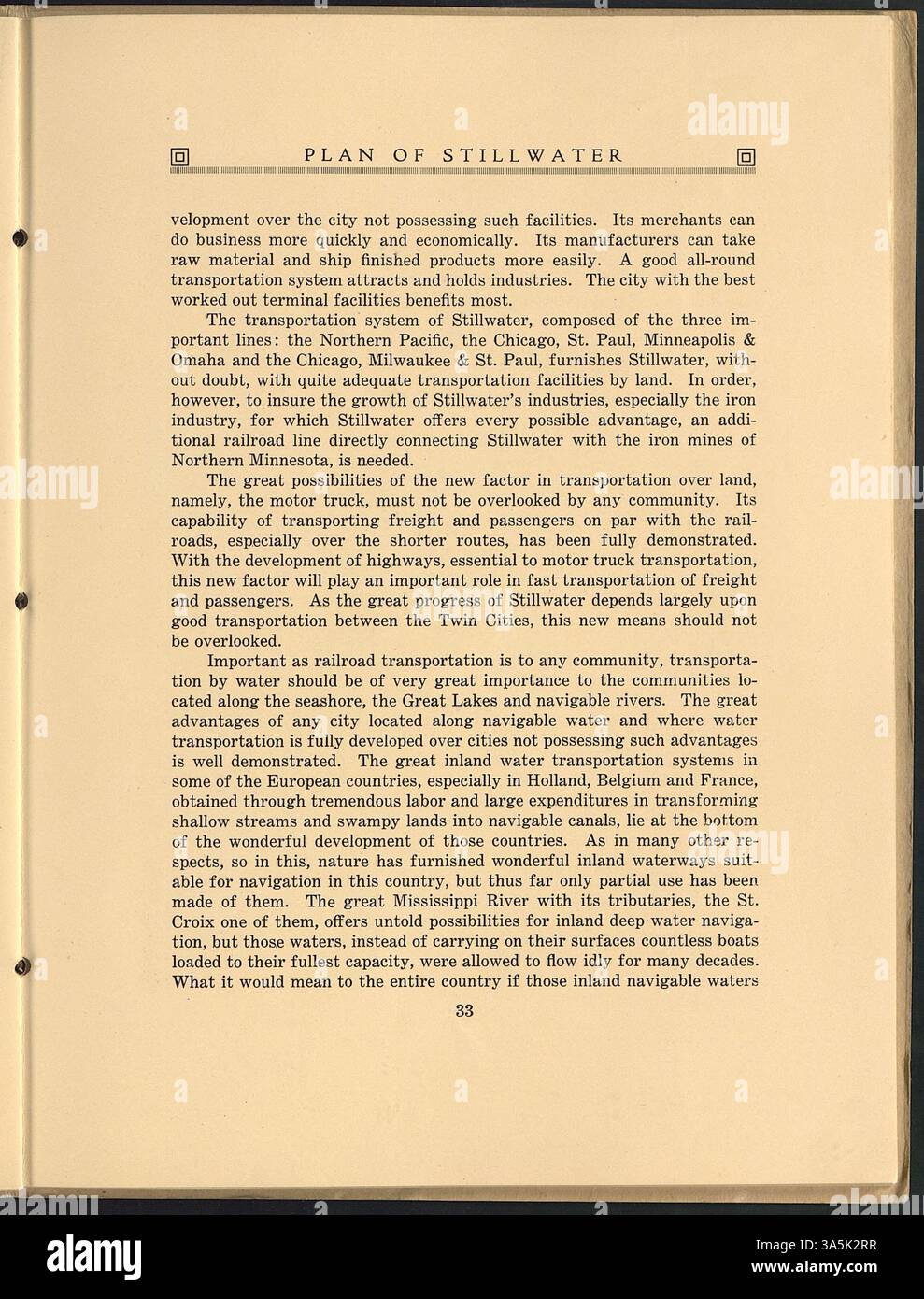 A 1918 urban plan for Stillwater, created by the Minneapolis firm ...