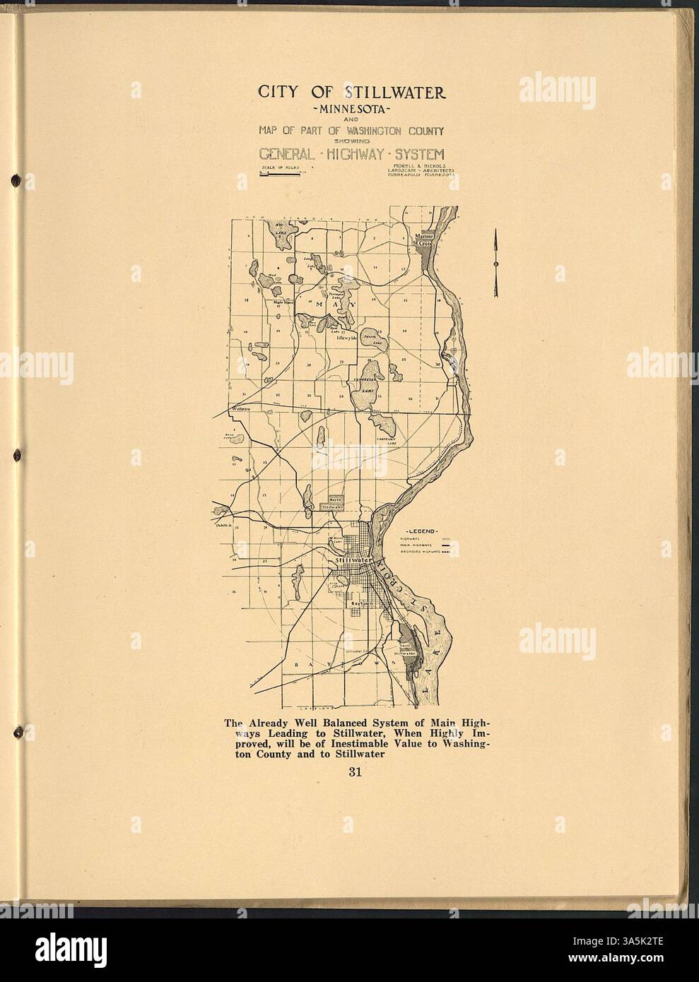 This 1918 plan, developed by Morell & Nichols, landscape architects ...