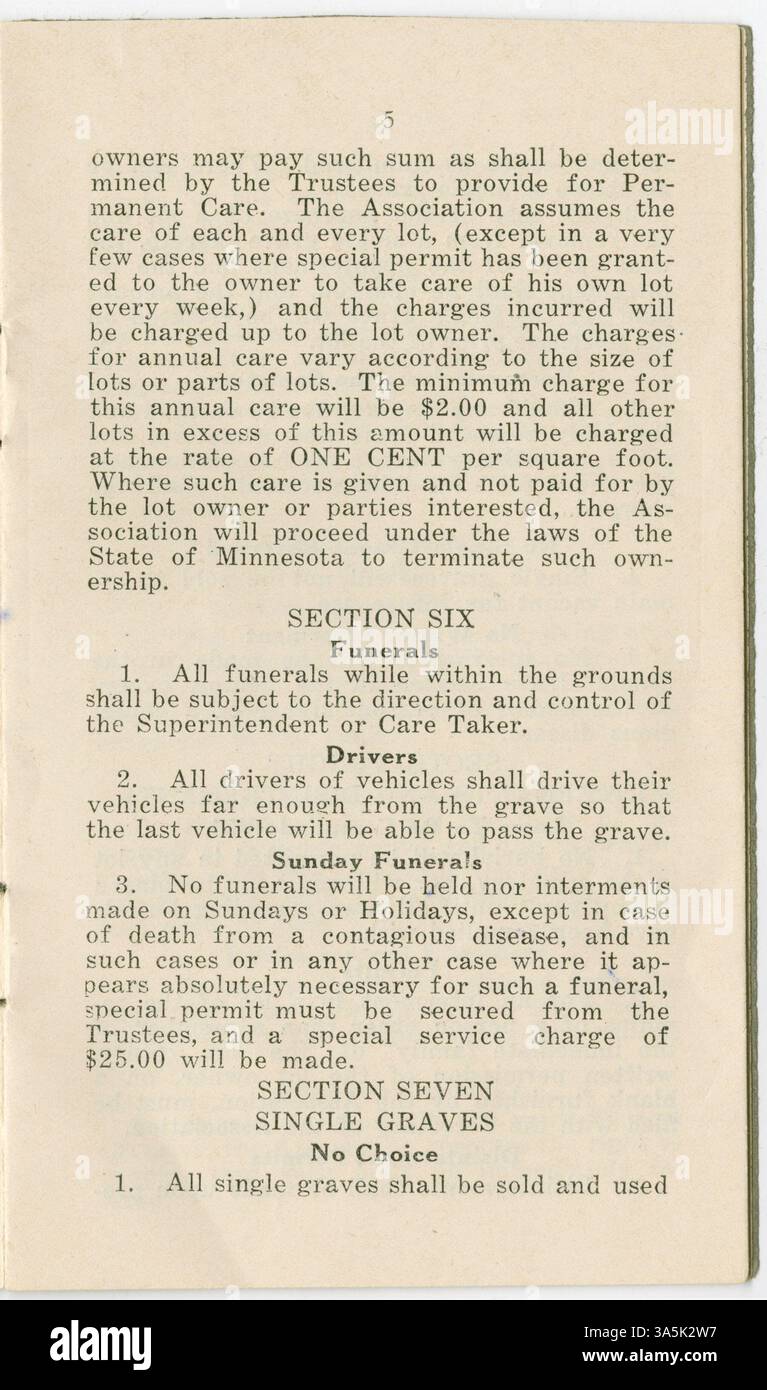 Fairview Cemetery’s rules and regulations, organized in 1867, guide the ...