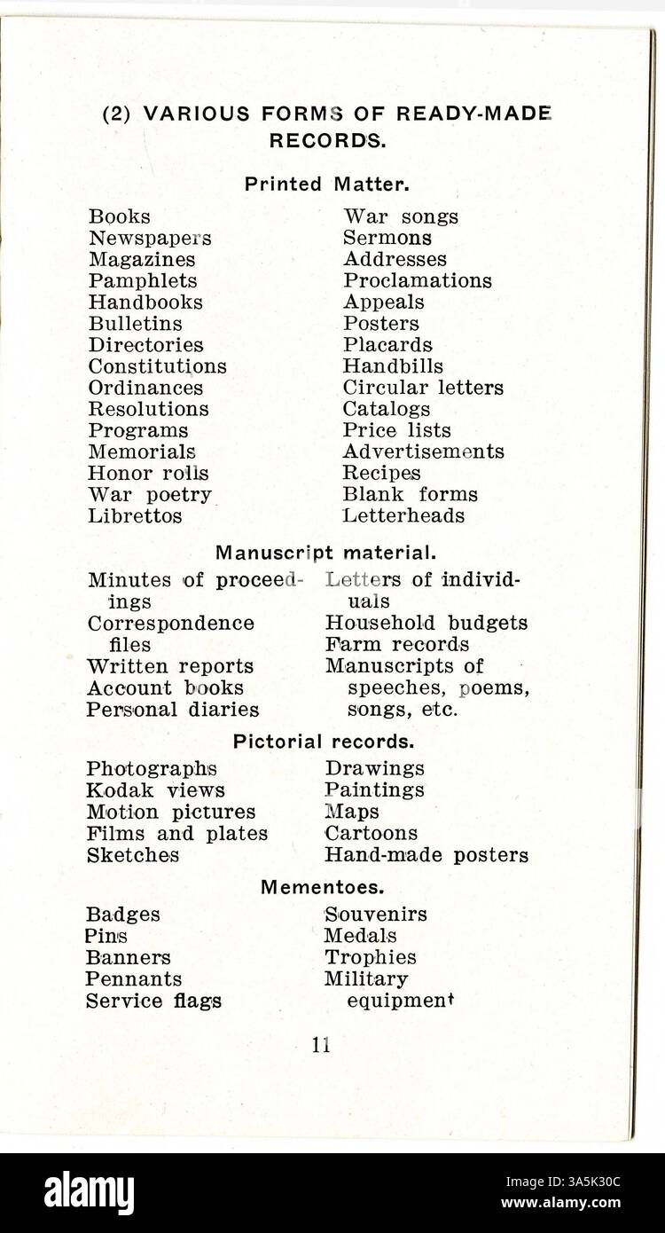 This statewide effort focuses on the collection and preservation of ...