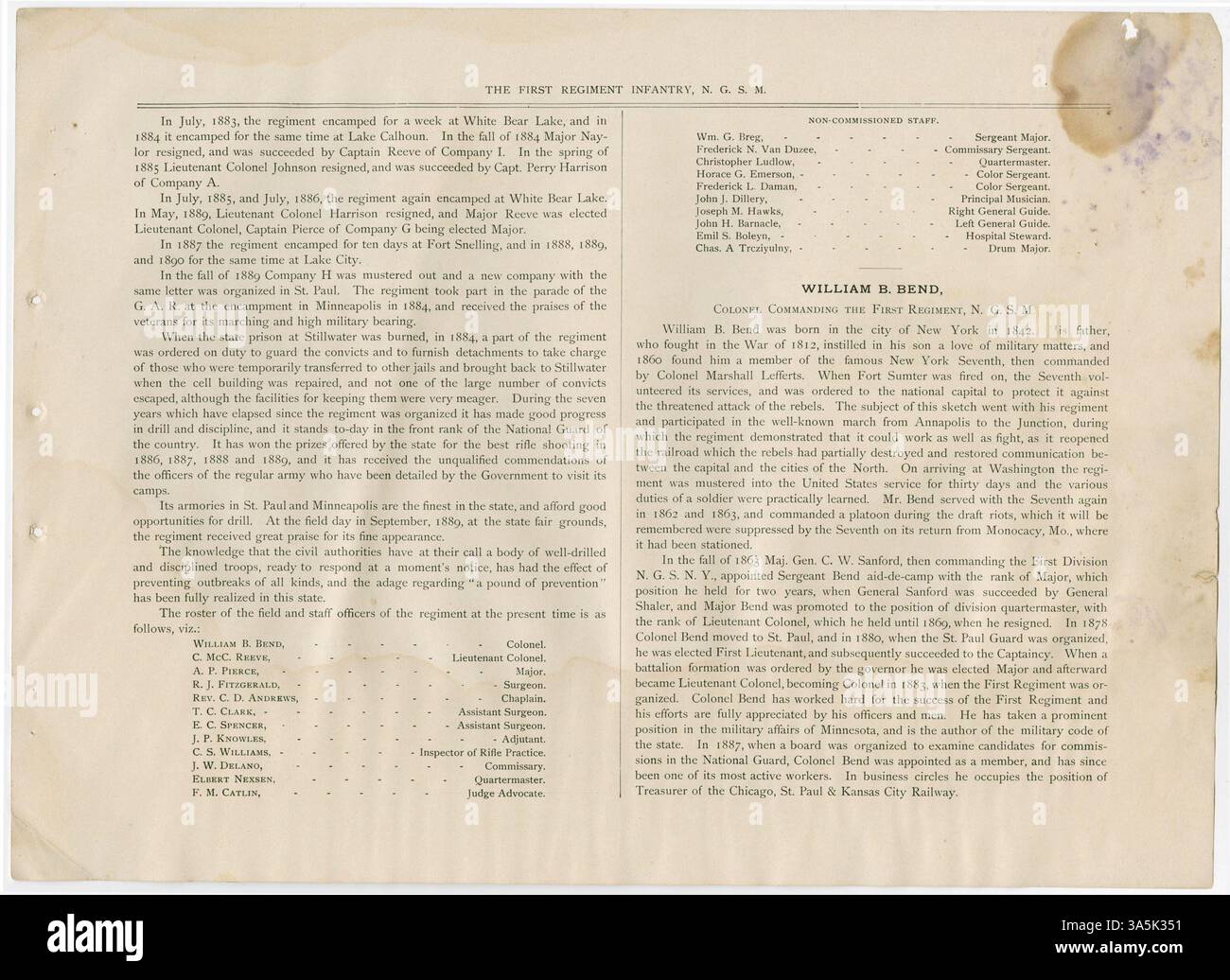 This historical sketch outlines the formation, history, and ...