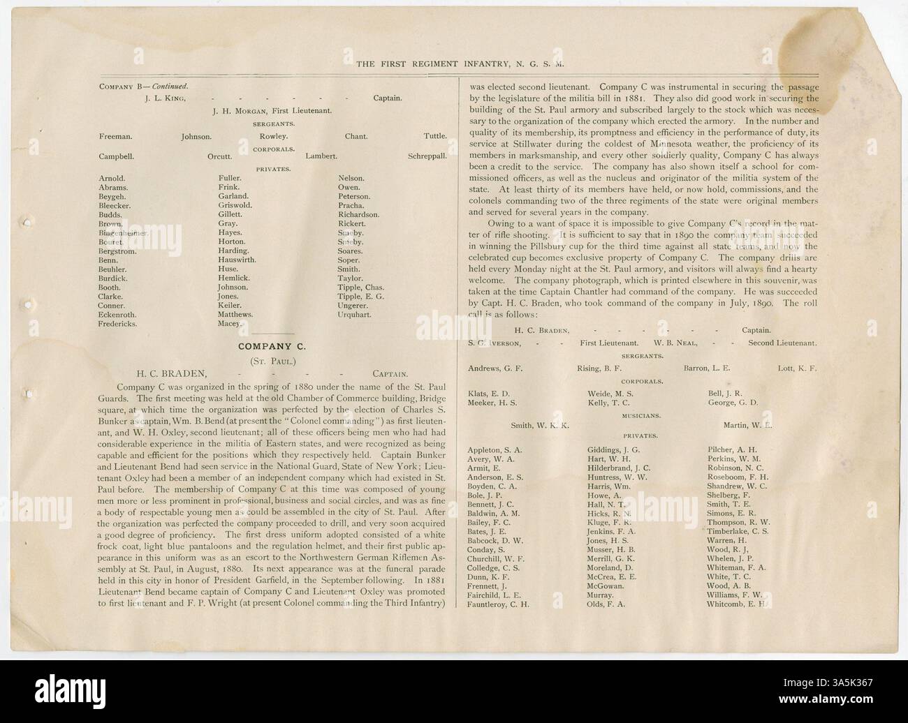 A complete historical sketch of the First Regiment Infantry, Minnesota ...