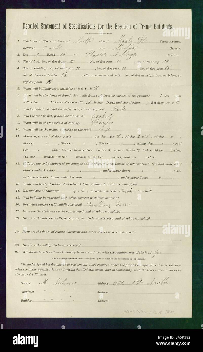 Building permit application number 1074 was submitted on july 10 hi-res ...