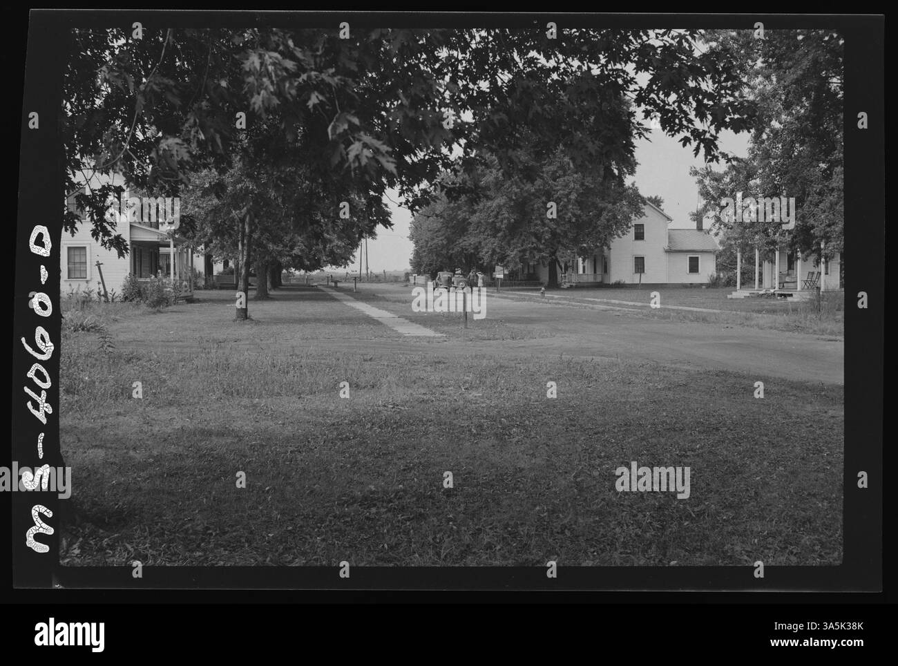 A view of the street and company housing at U.S. Coal and Coke Company ...