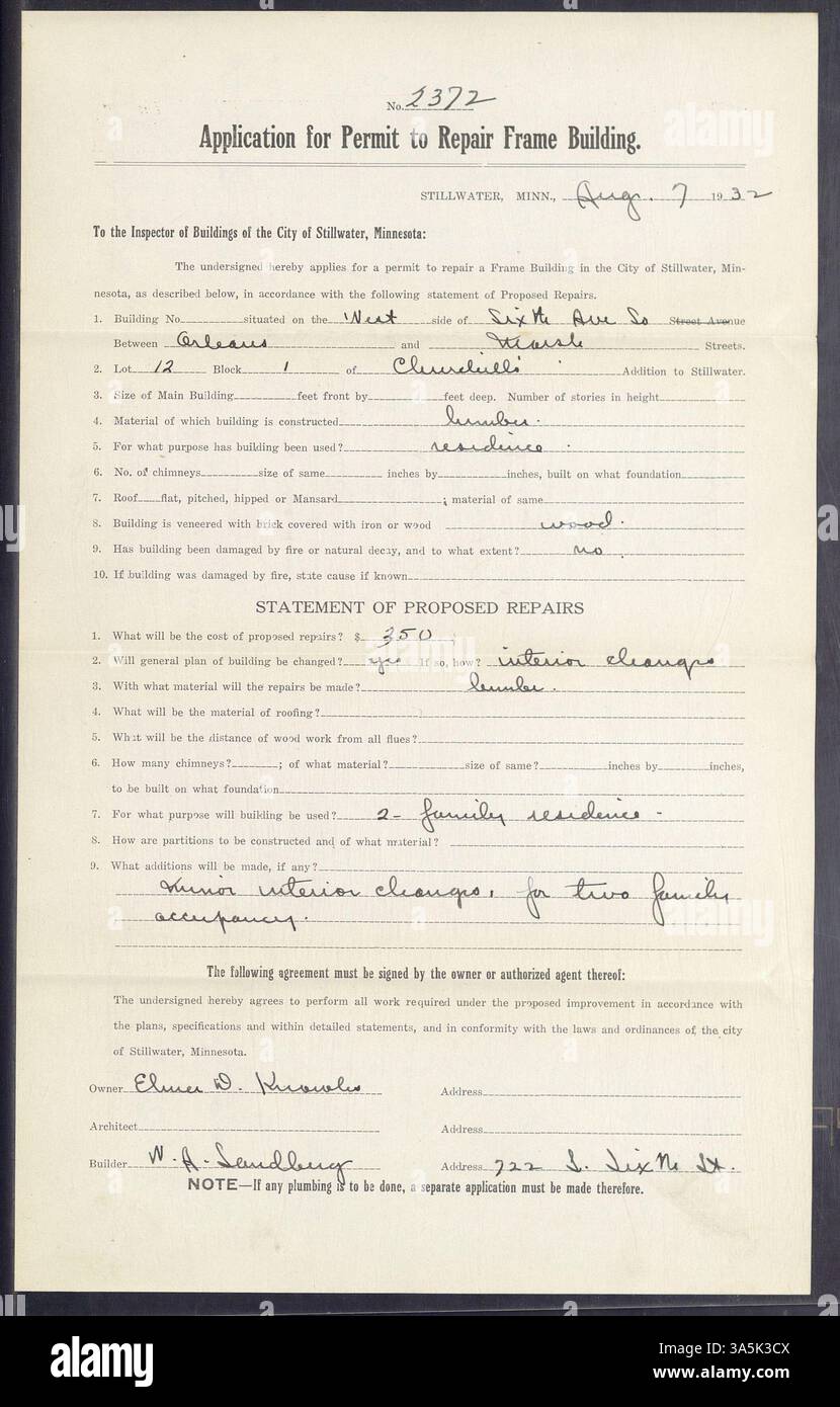 Elmer w knowles hi-res stock photography and images - Alamy