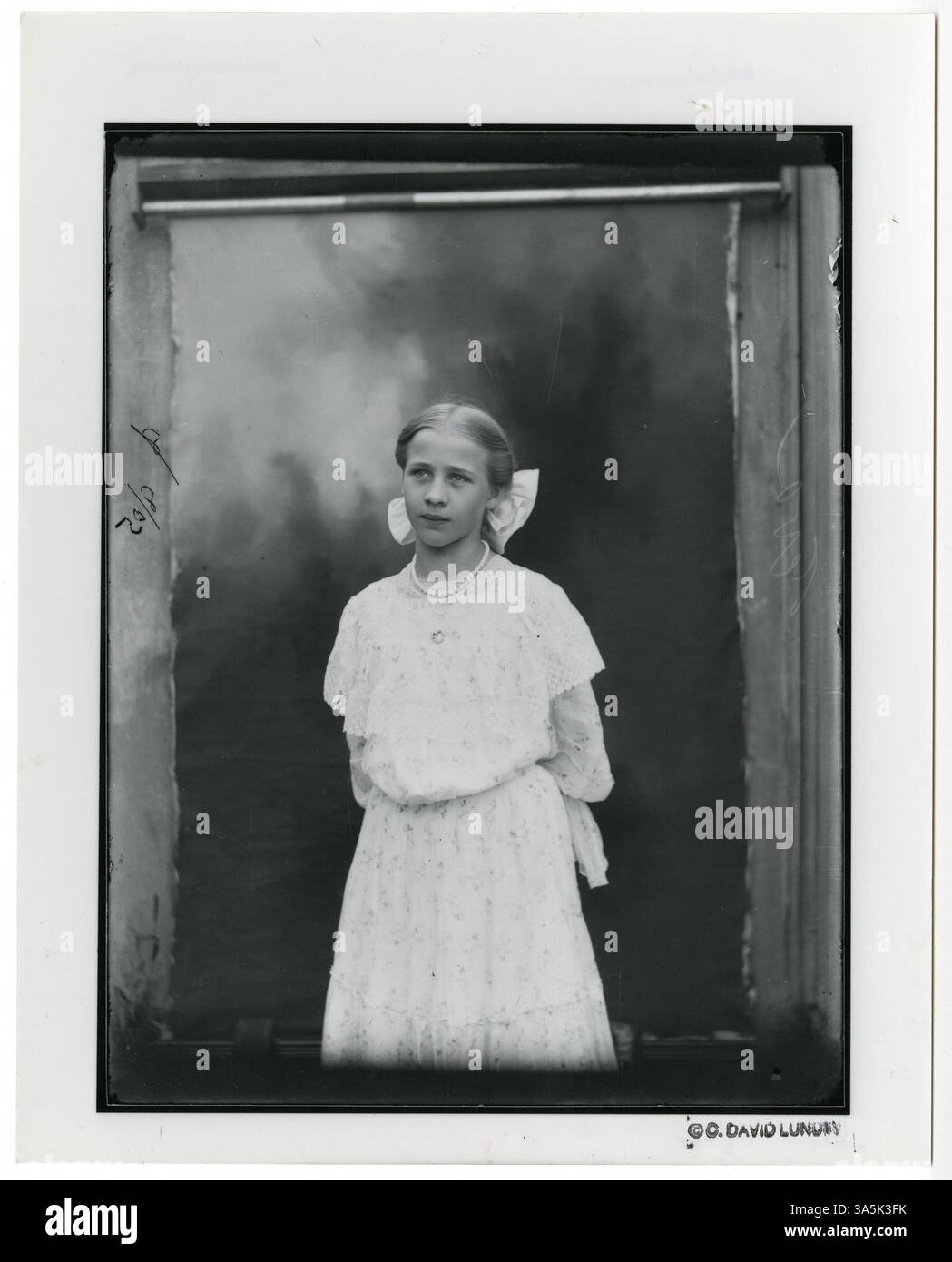 A portrait of Eva Holcombe taken by her brother, Frederick Holcombe, in ...