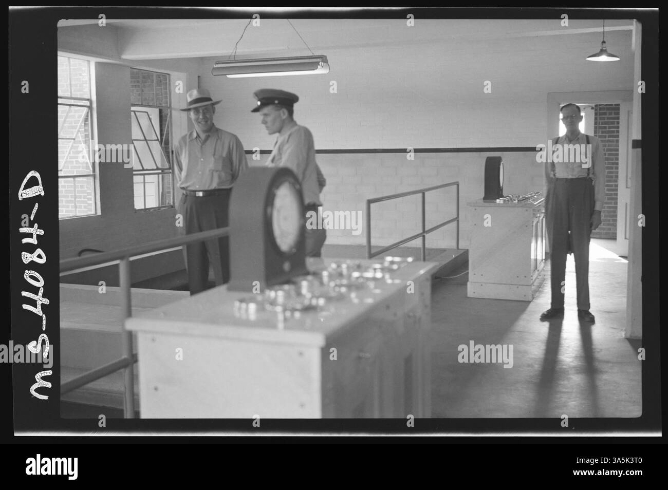 The filtration gallery and water purification controls at Delta Mine ...