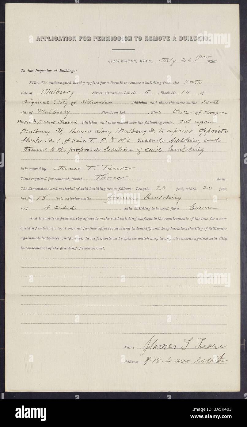 James t teare hi-res stock photography and images - Alamy