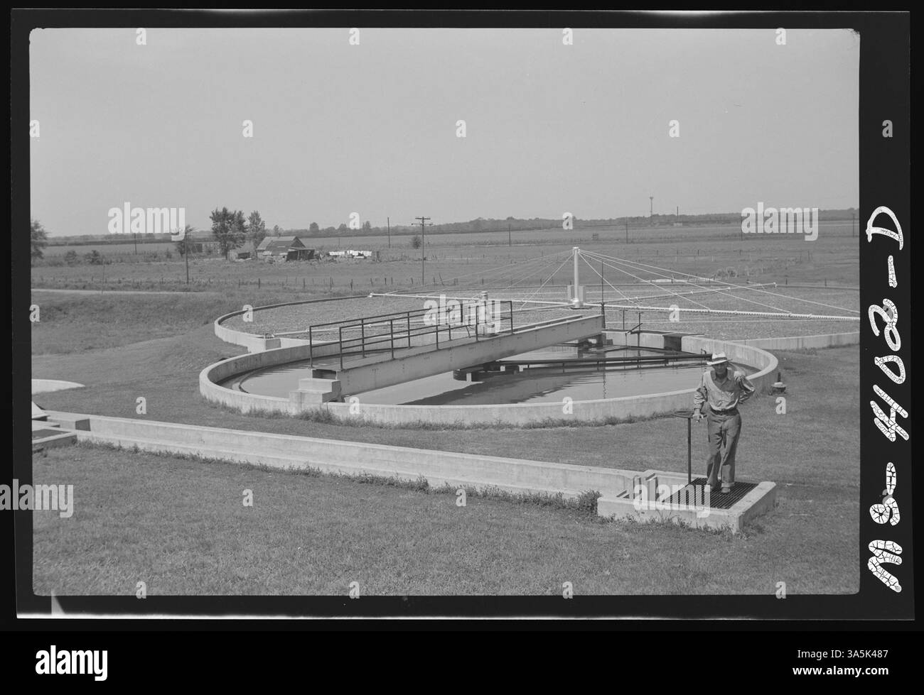 The sewage disposal plant servicing the city of Harrisburg, Illinois ...