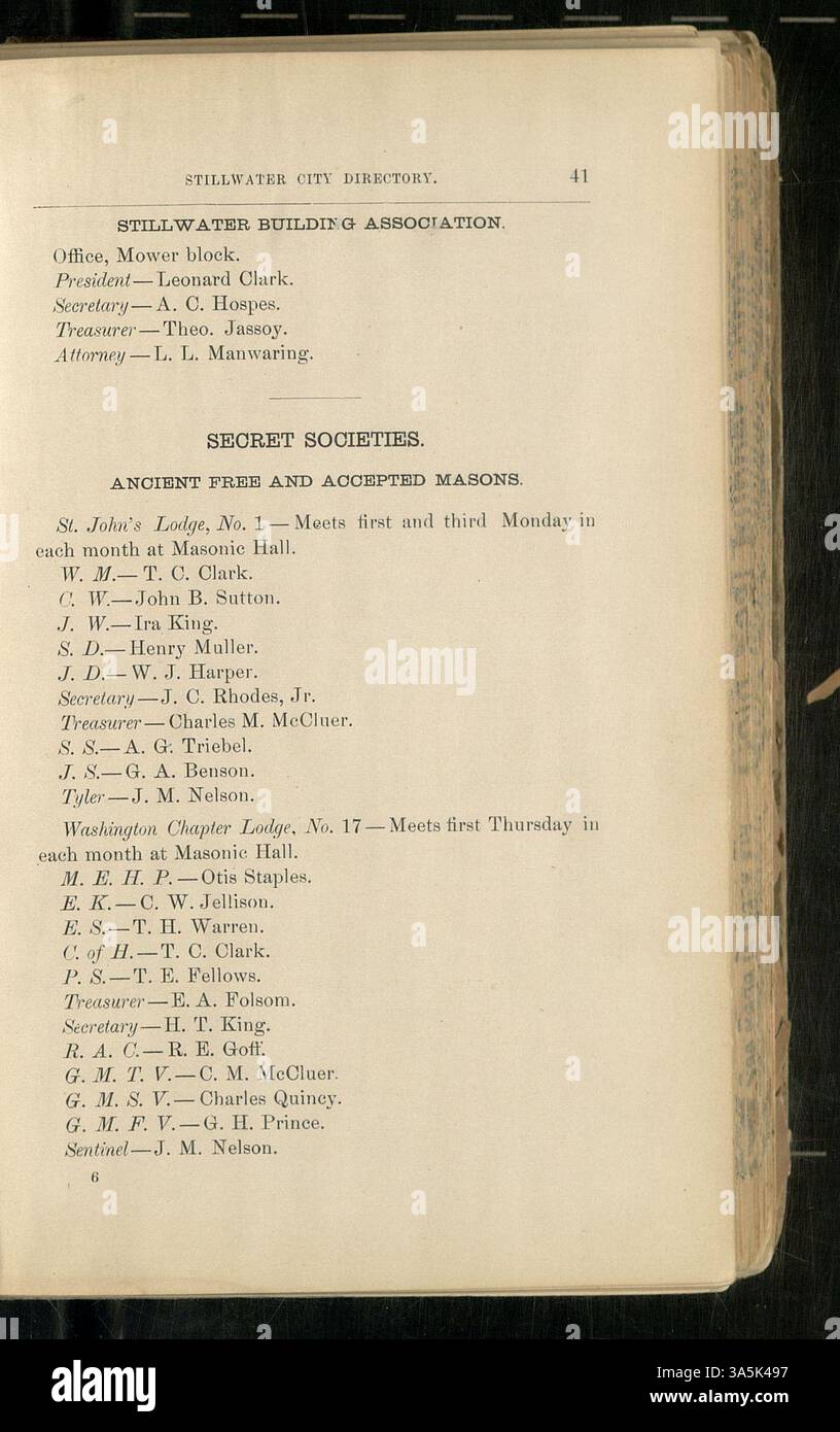 This directory from 1890-91 features an alphabetical listing of ...