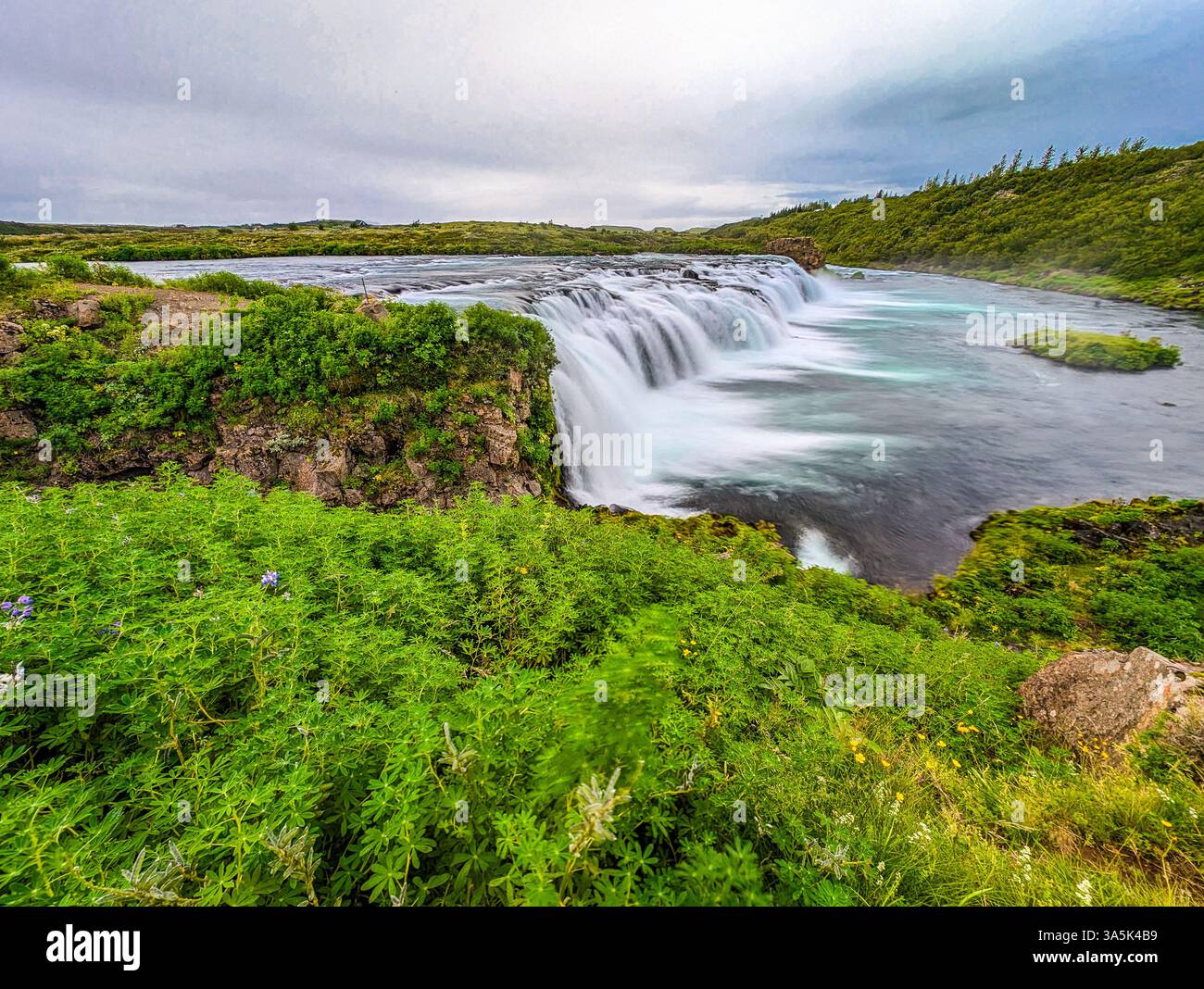 axafoss waterfall also called the Faxi waterfall in south Iceland Stock ...