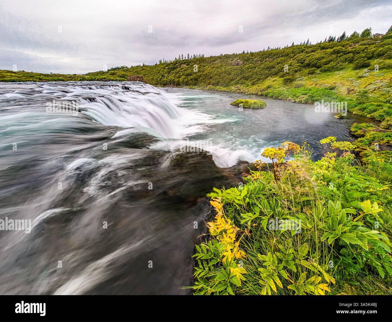 axafoss waterfall also called the Faxi waterfall in south Iceland Stock ...