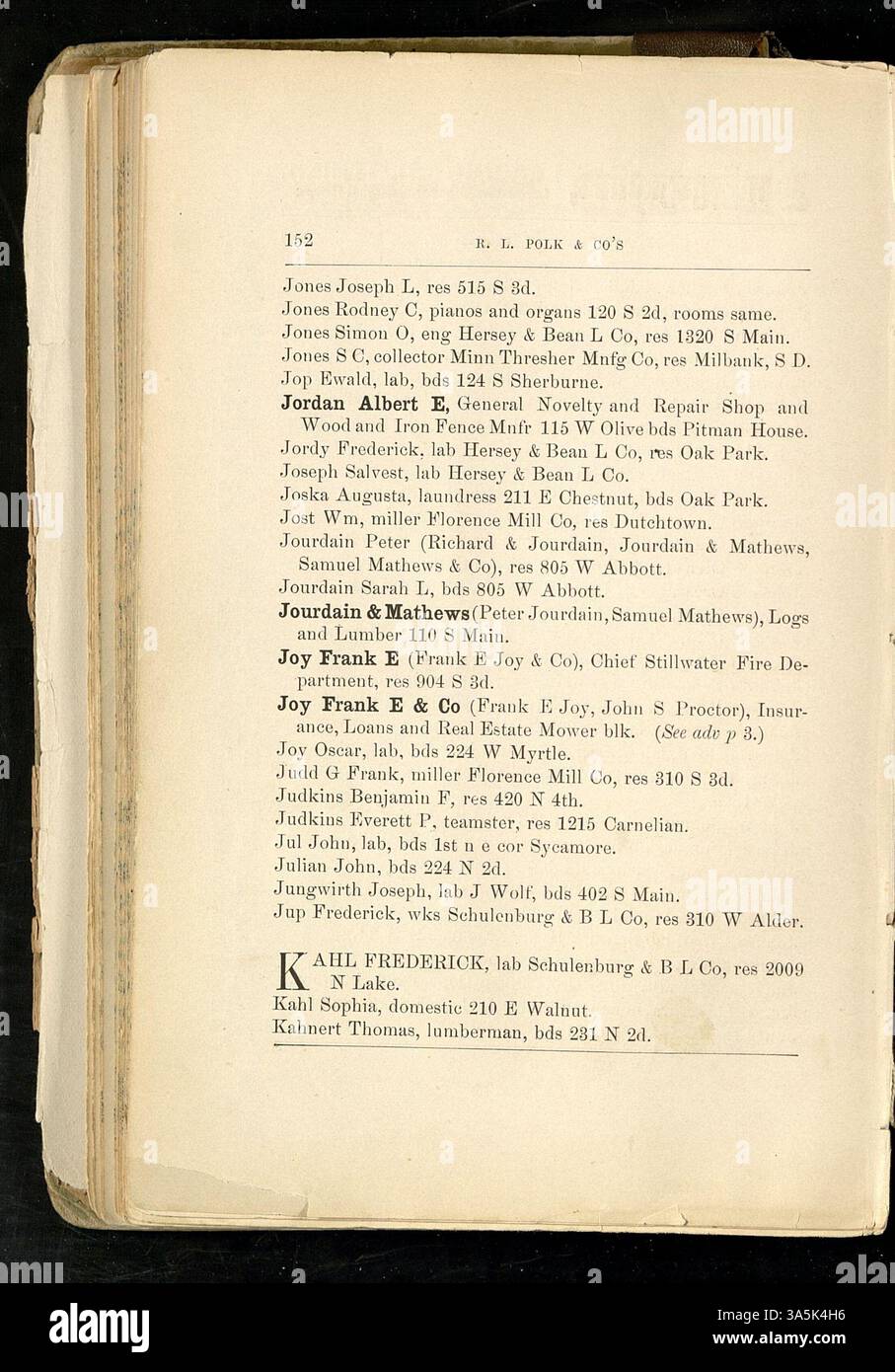 This 1890-91 Stillwater City Directory features an alphabetical list of ...
