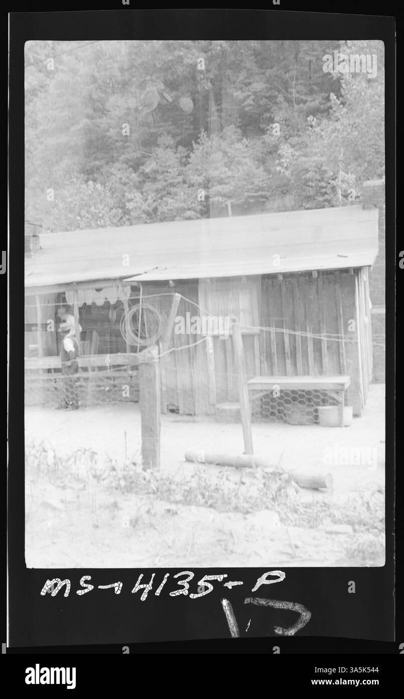 The front view of No. 1 house at Georges Creek Coal Company’s Georges ...