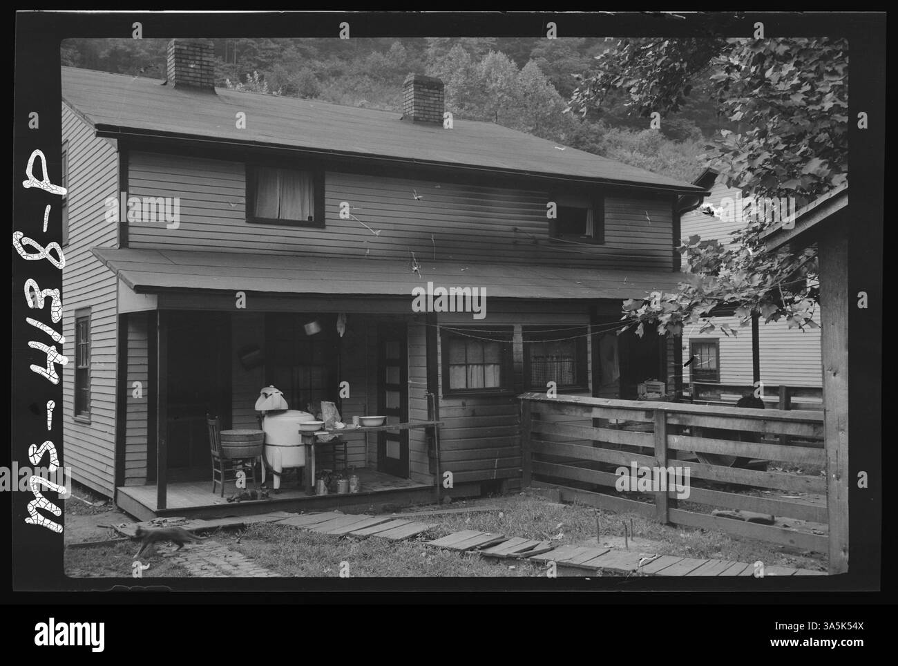 A rear view of boarding house #5 at Georges Creek Coal Company’s mine ...