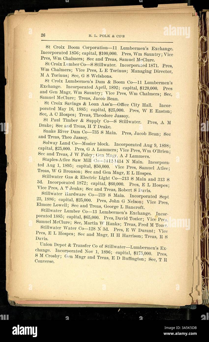 This directory from 1898-99 provides an alphabetical list of residents ...