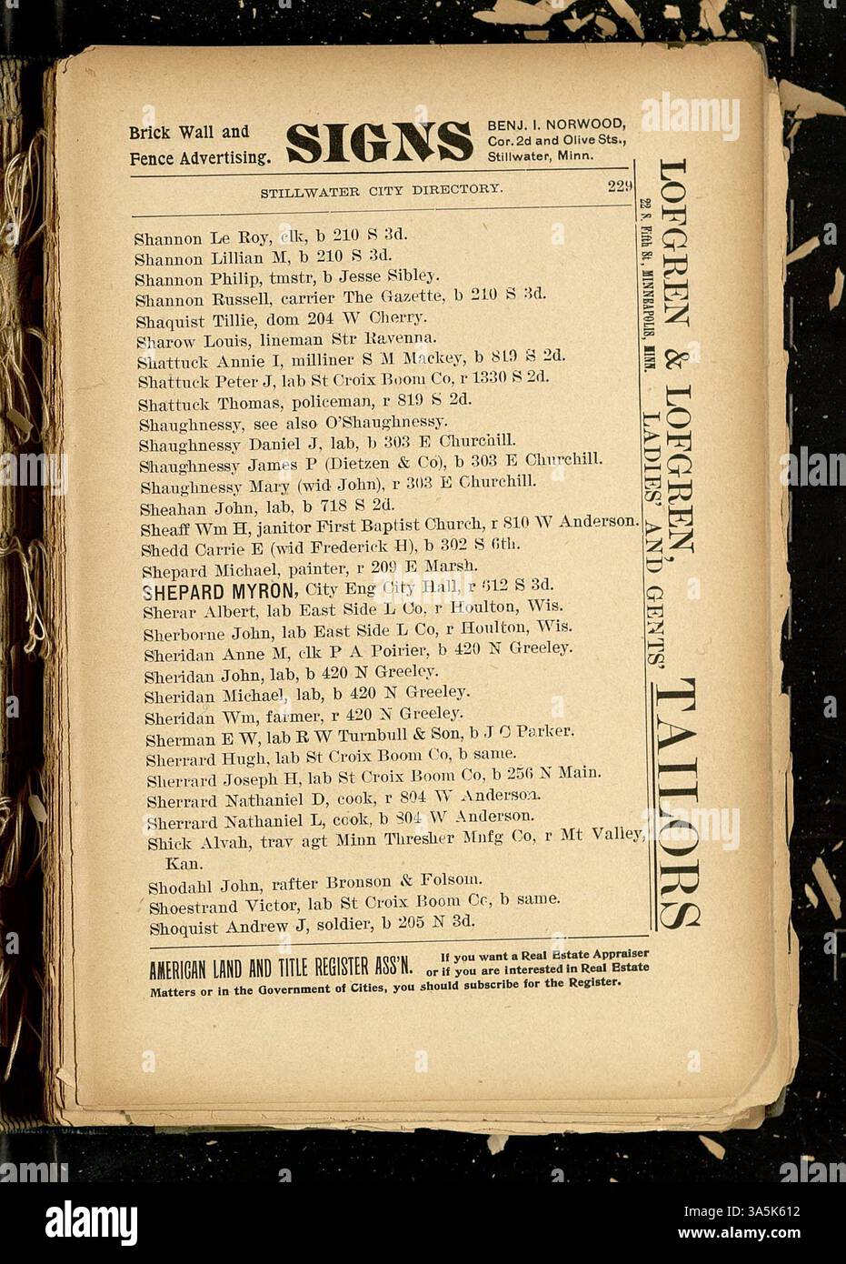 This directory from 1898-99 contains an alphabetical list of residents ...