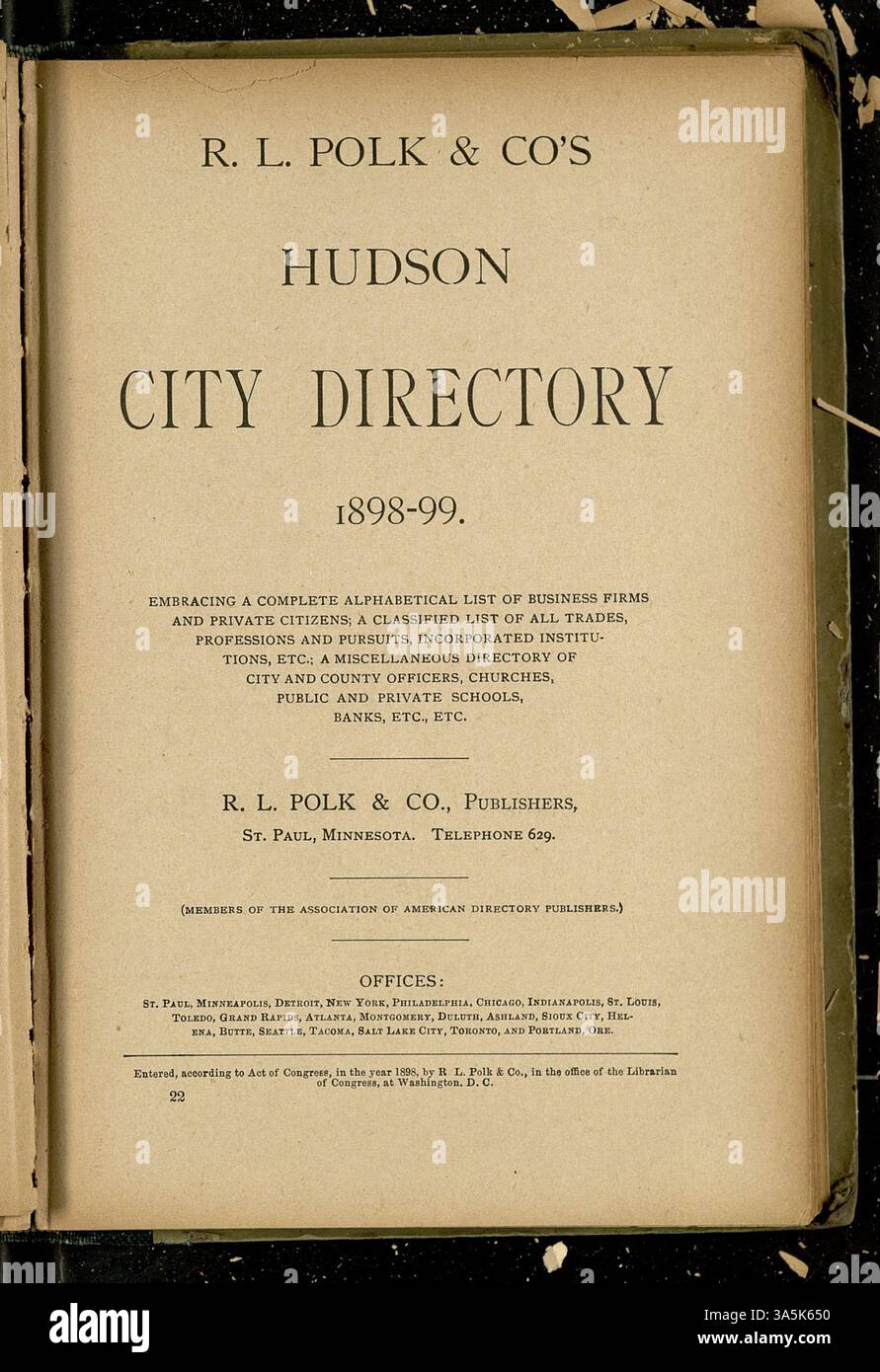 The 1898-99 Stillwater City Directory provides an alphabetical list of ...