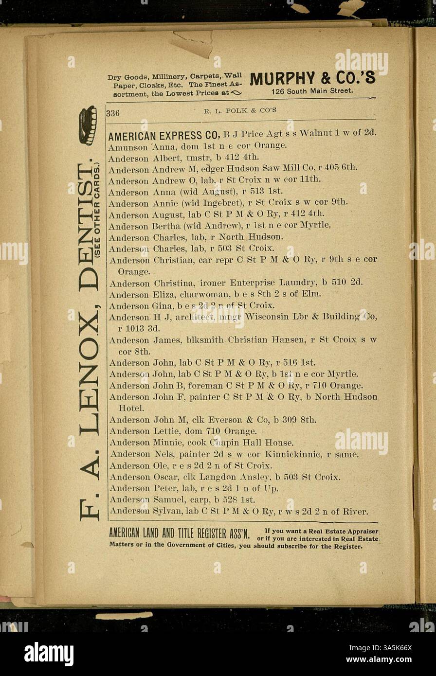 This 1898-99 Stillwater City Directory provides an alphabetical list of ...