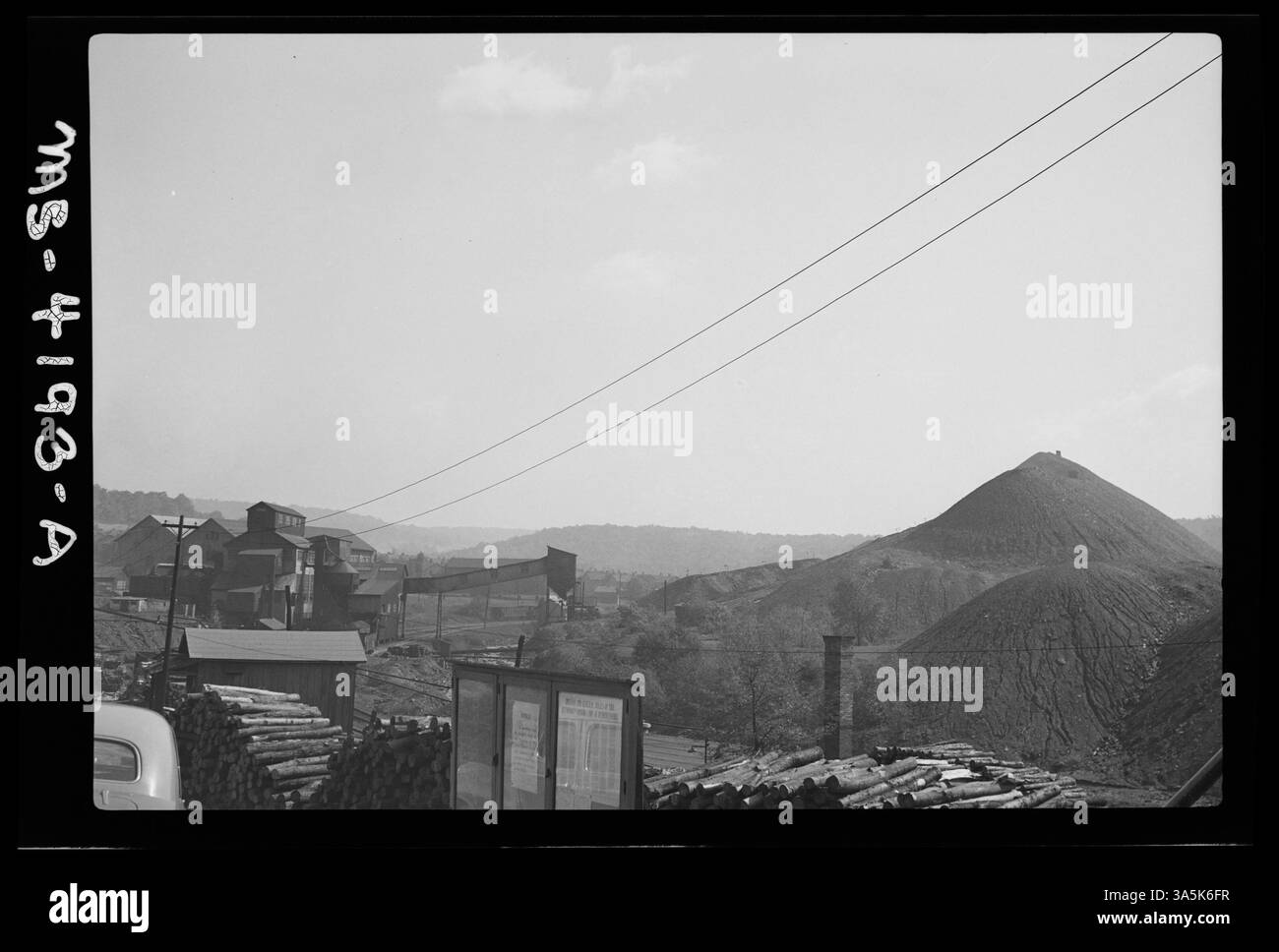 The waste coal and slate dump at the Berwind-White Coal Mining Company ...