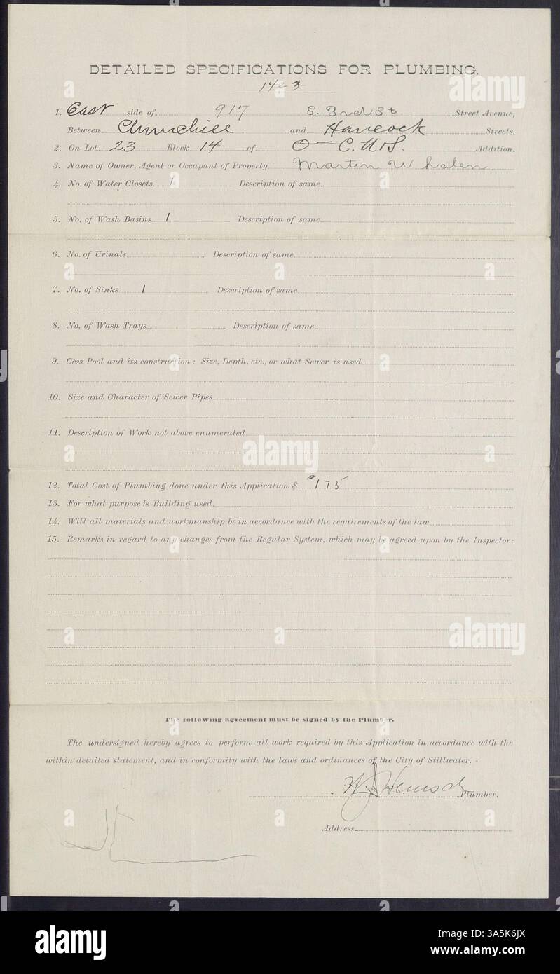 1910 permit hi-res stock photography and images - Alamy