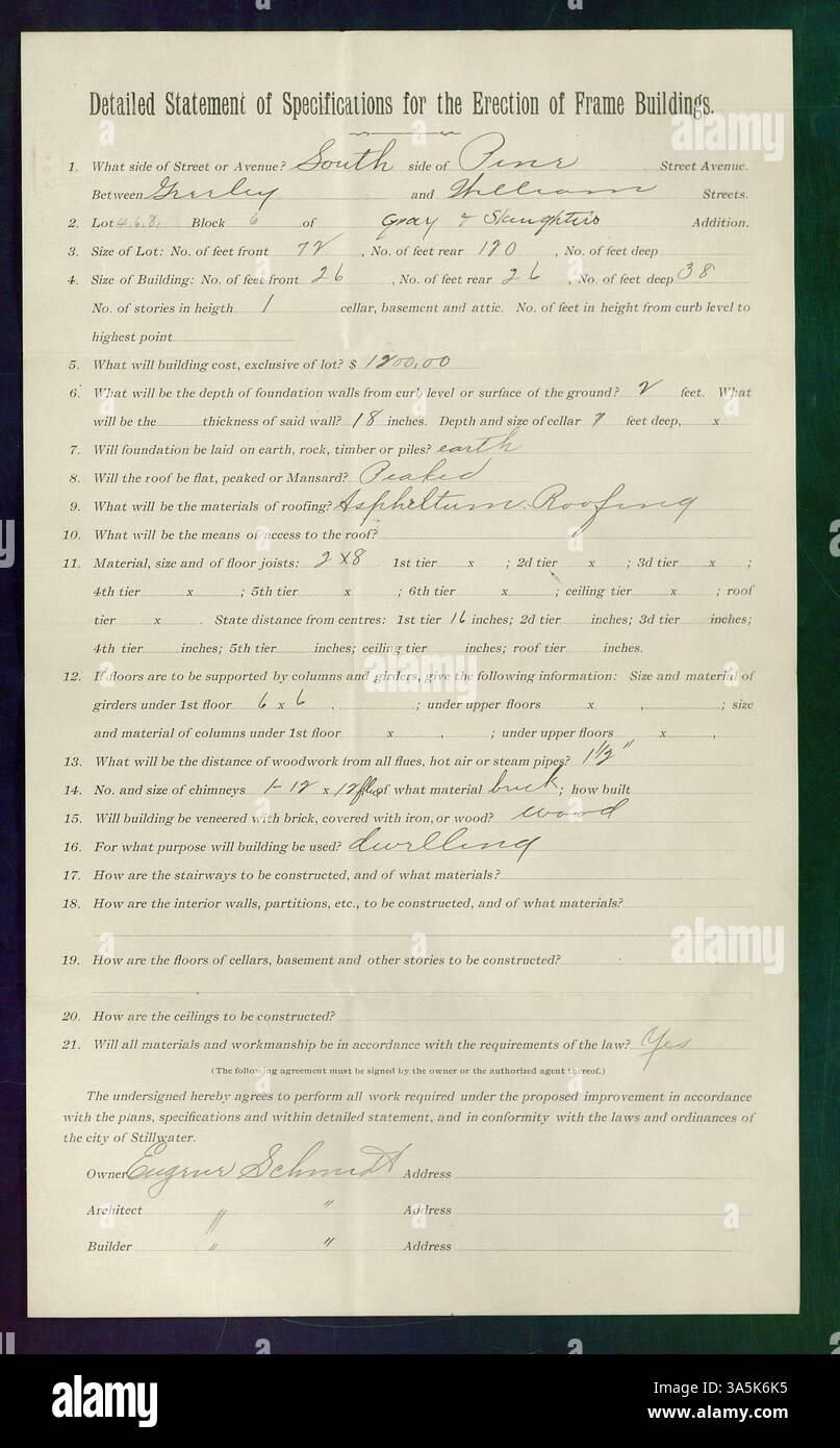 Builder was eugene schmidt hi-res stock photography and images - Alamy