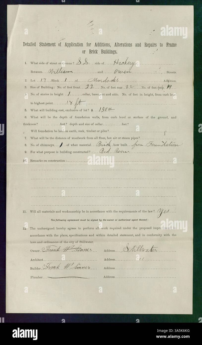 Building permit issued on june 17 hi-res stock photography and images ...