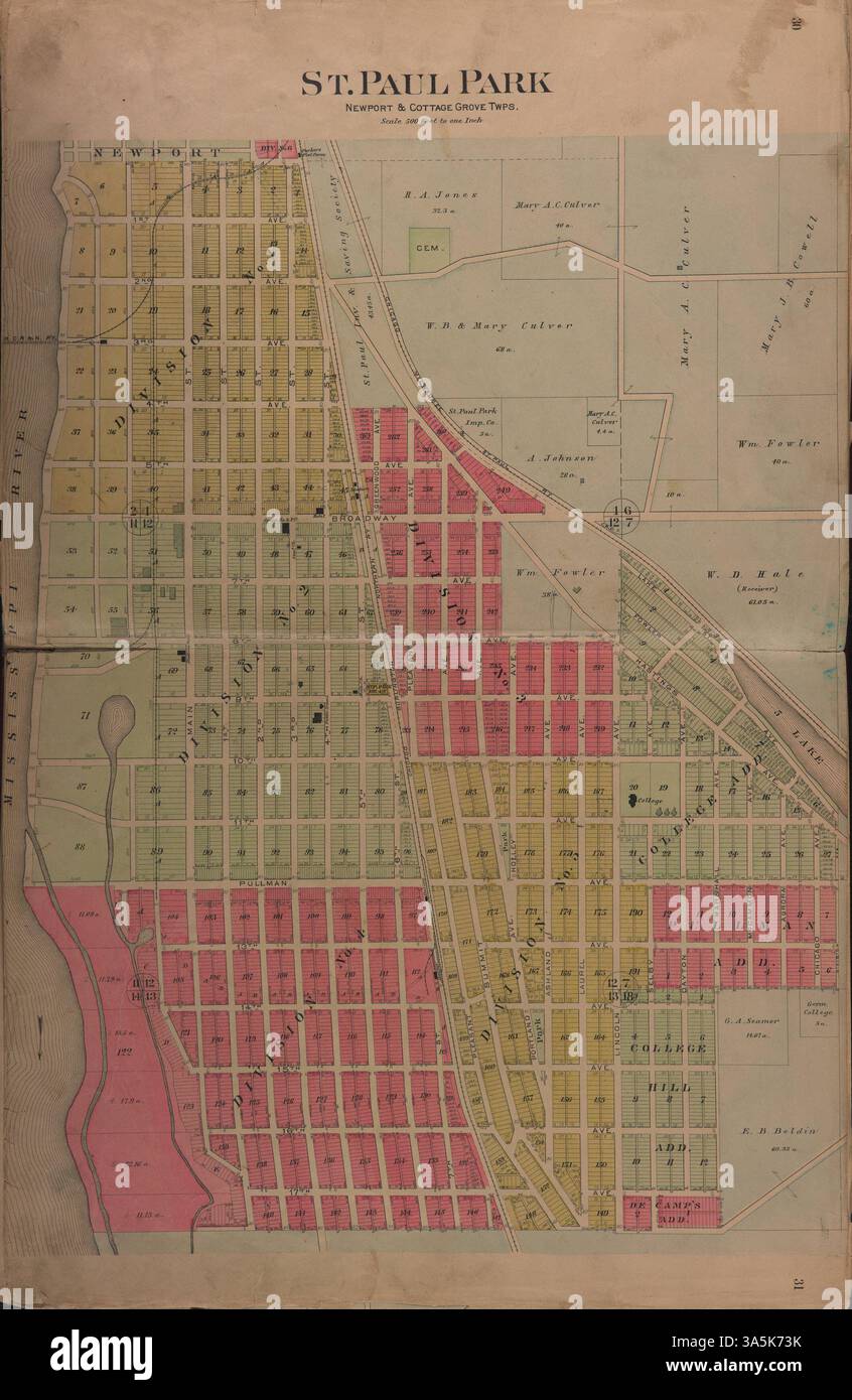 From 1901 contains 52 colored maps of townships hi-res stock ...
