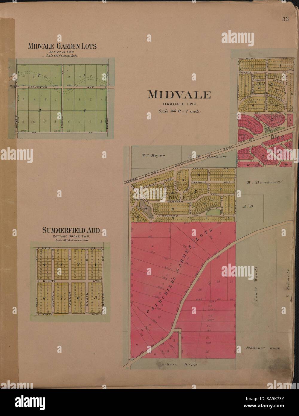 The 1901 plat book of Washington County, Minnesota, offers 52 colored ...