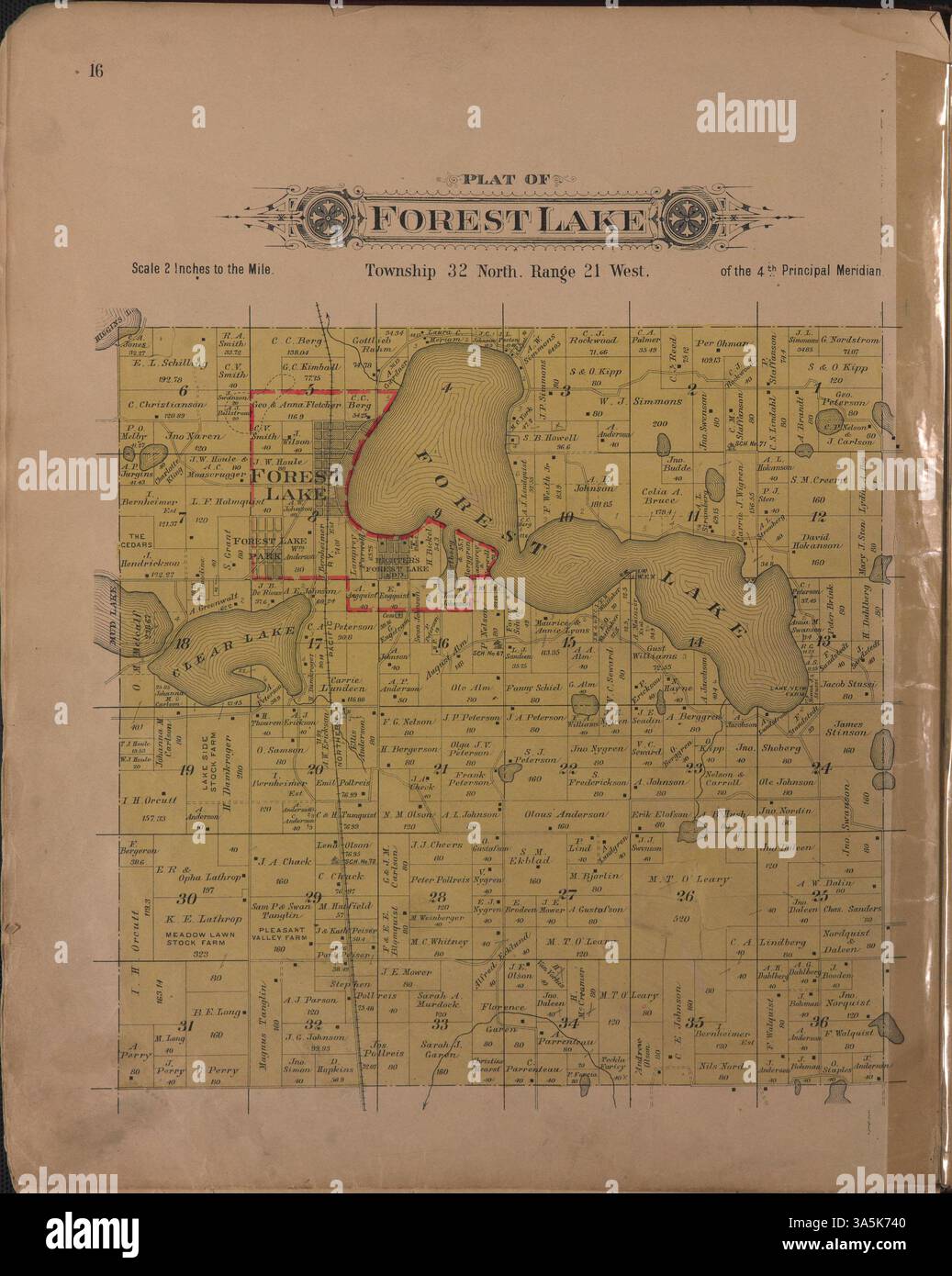 Includes 52 colored maps of townships hi-res stock photography and ...