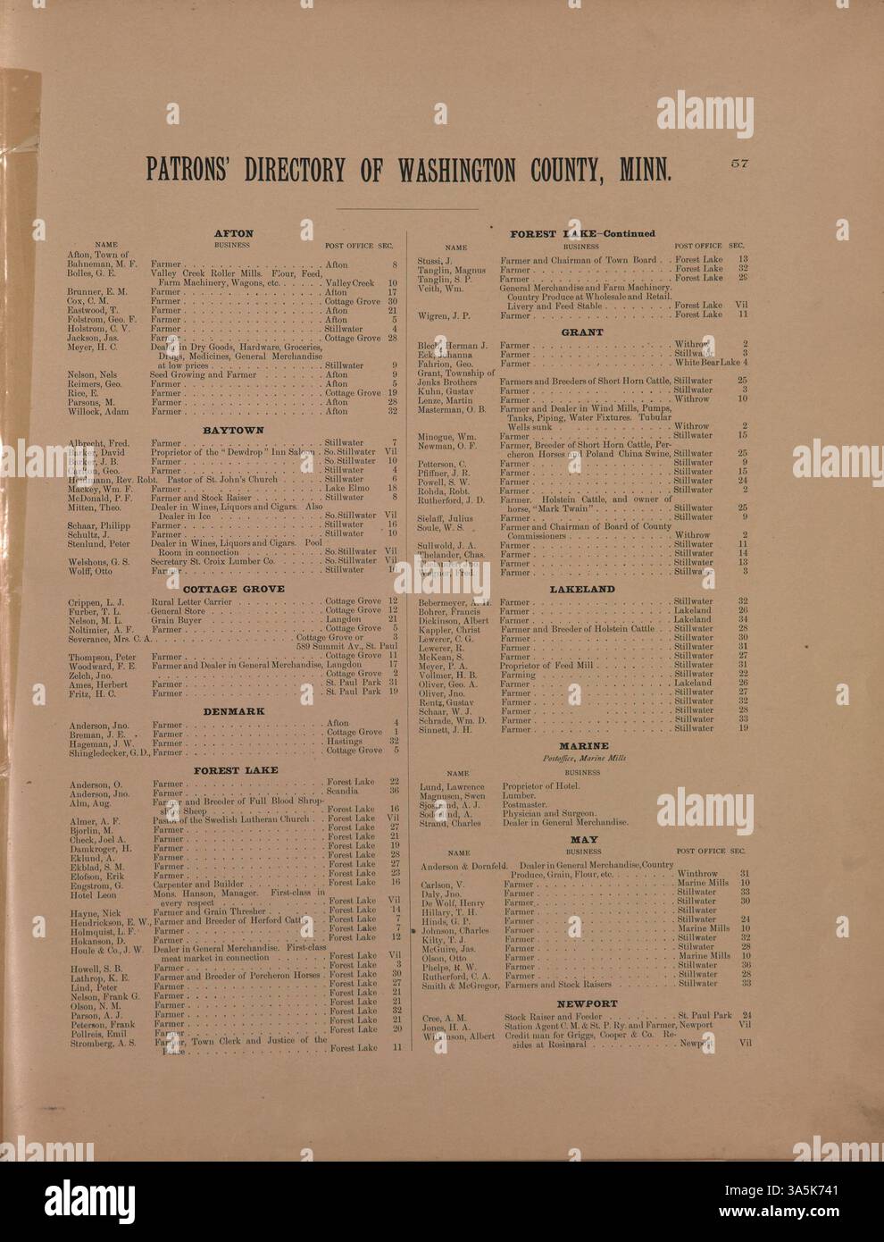 Contains 52 colored maps of townships hi-res stock photography and ...