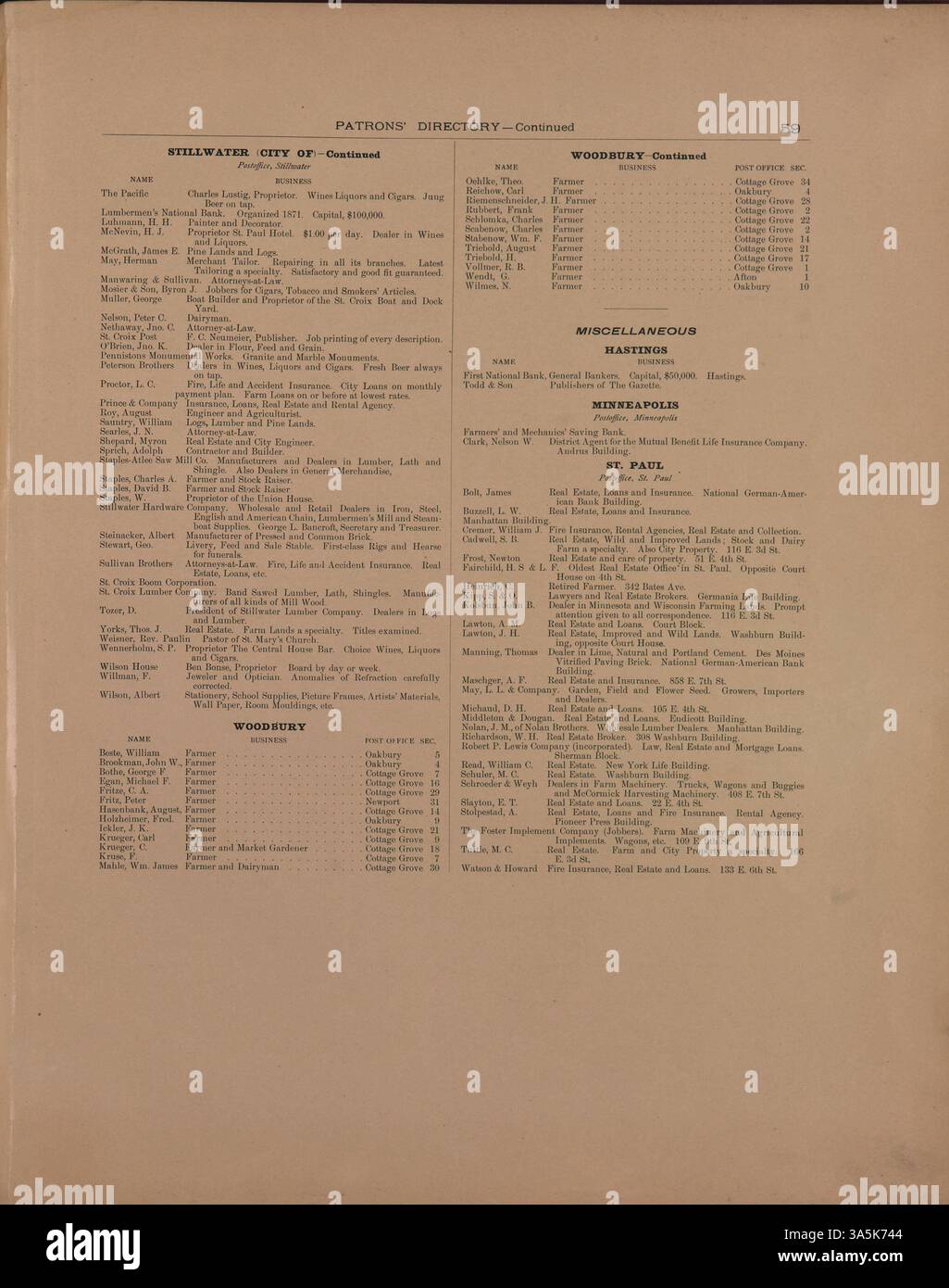 This 1901 plat book of Washington County, Minnesota, includes 52 ...