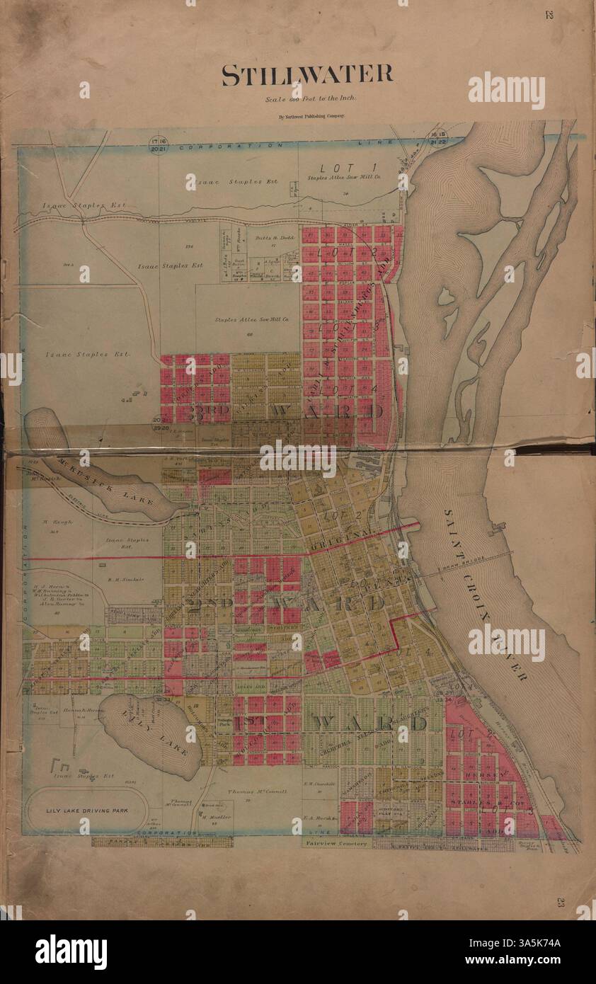 This plat book of Washington County, Minnesota, published in 1901 ...
