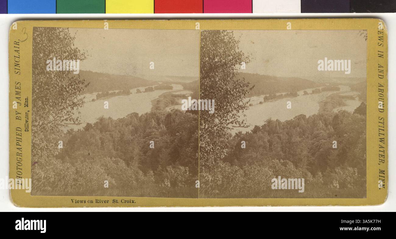 A scenic view of the St. Croix River, as seen from Stillwater ...