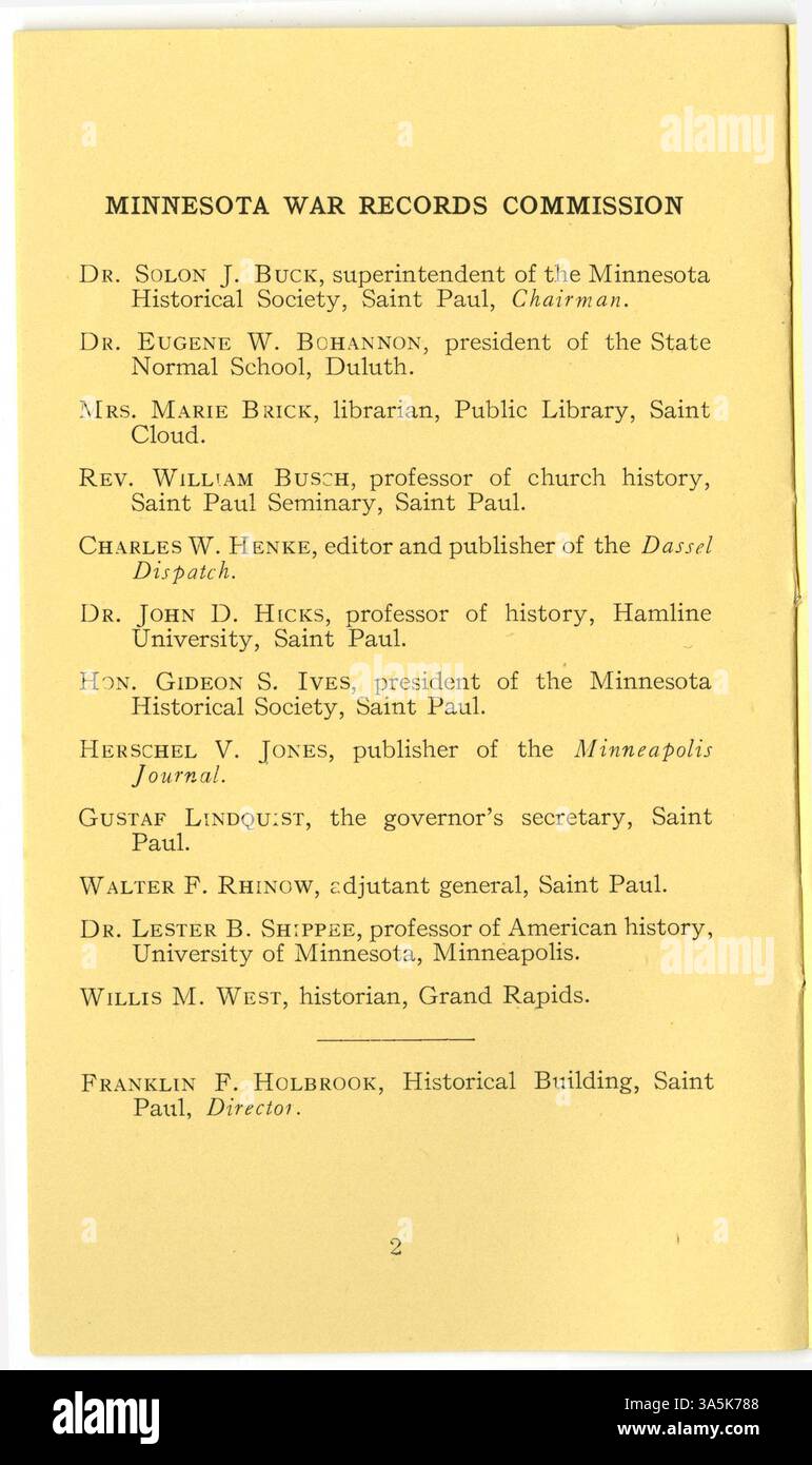 This document examines the importance of recording Minnesota's ...