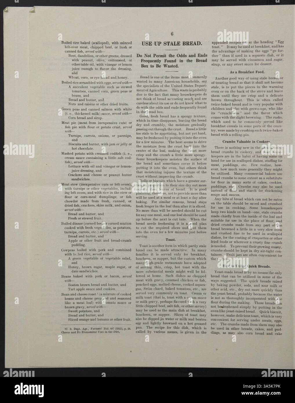 This pamphlet, issued by the U.S. Department of Agriculture, instructs ...