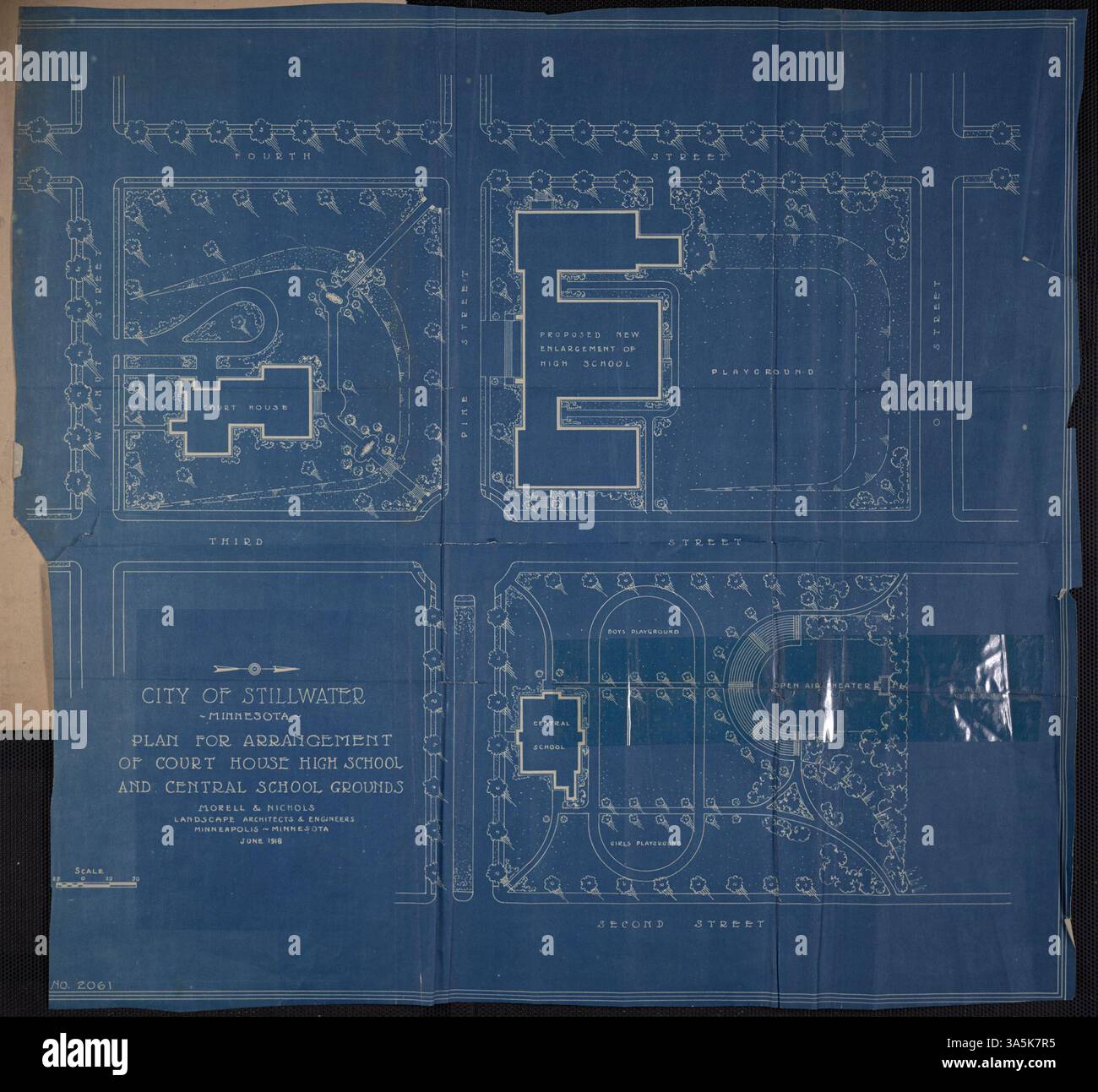 This plan outlines the arrangement of the Washington County Courthouse ...