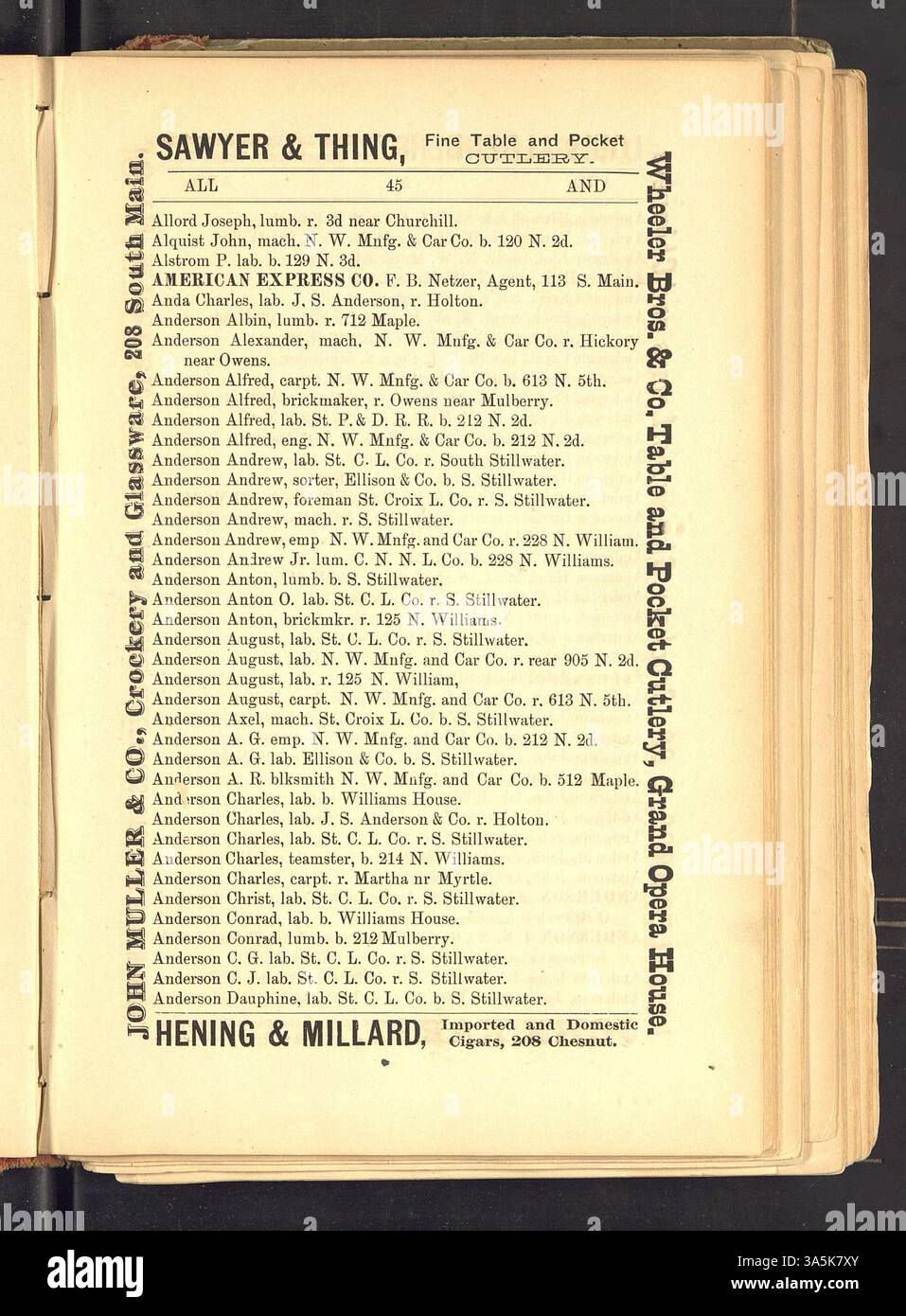 This 1882-83 Stillwater City Directory offers an alphabetical list of ...